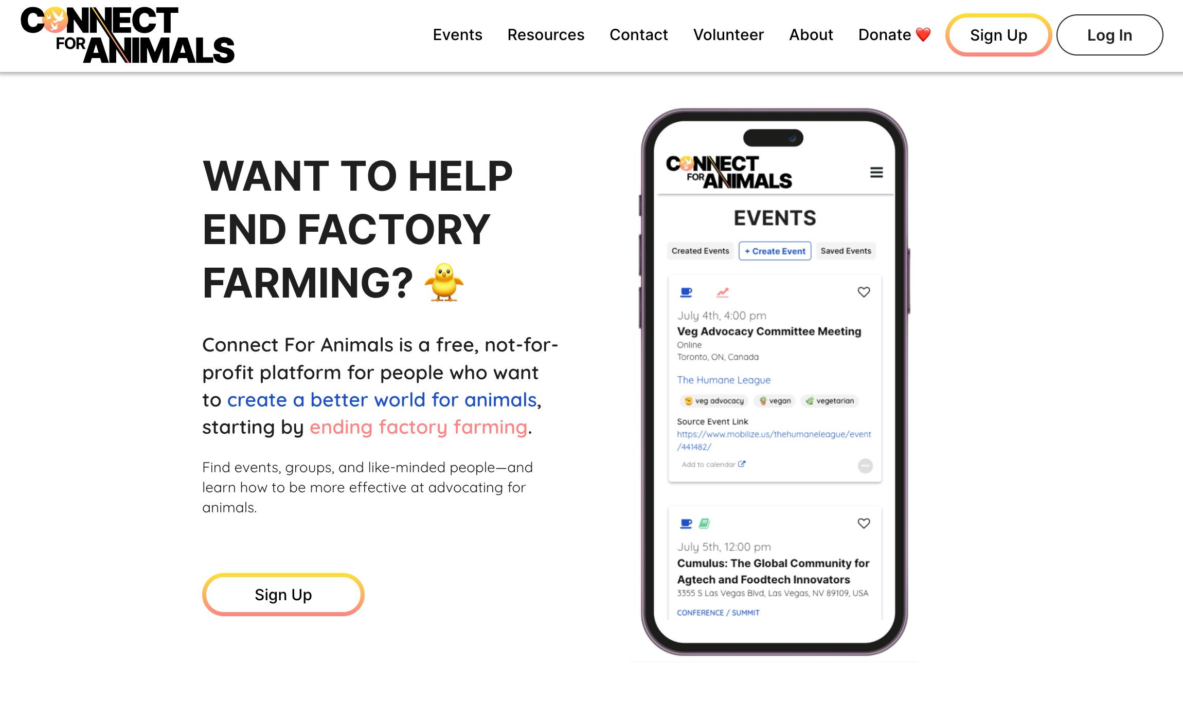 Connect For Animals Help End Factory Farming Connect For Animals Help End Factory Farming