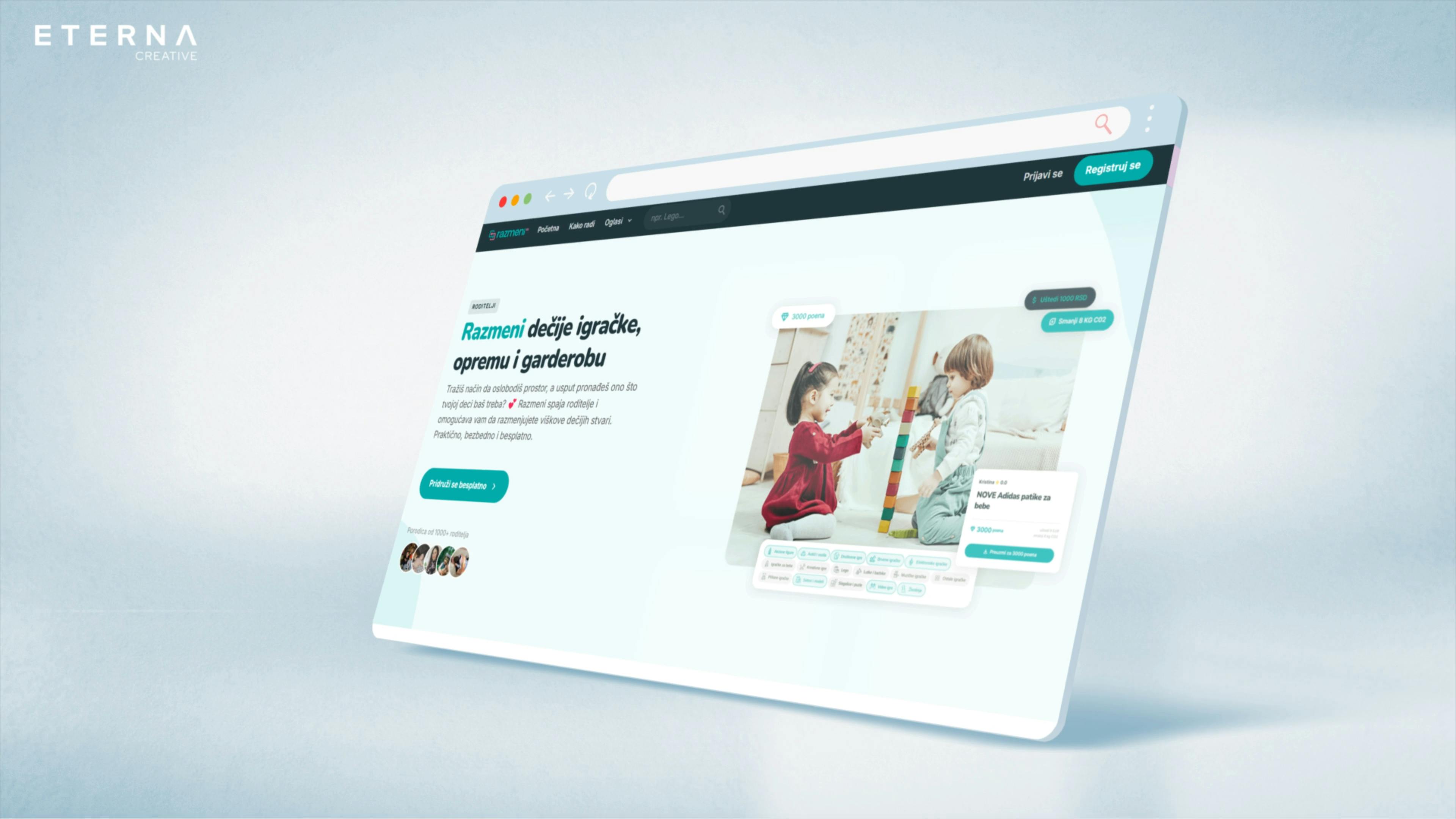 Portfolio | Eterna Creative | Expert custom apps for startups | Bubble.io agency