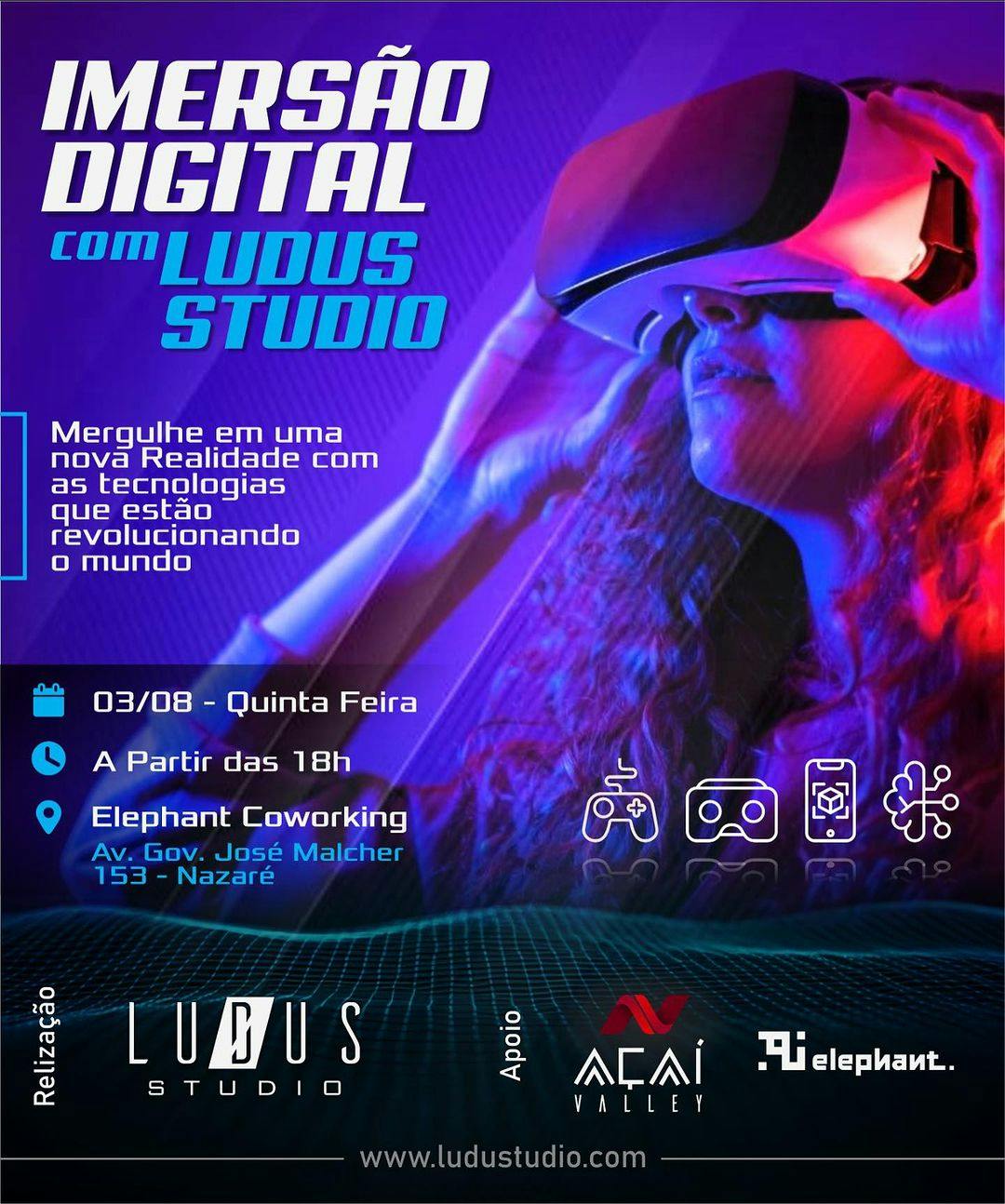 Palco Belém | Eventos | Imersão Digital com Ludus Studio