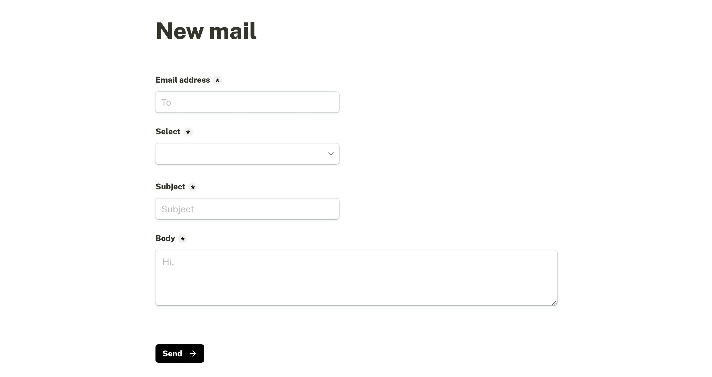 Mail Answer Generator - Tally Template