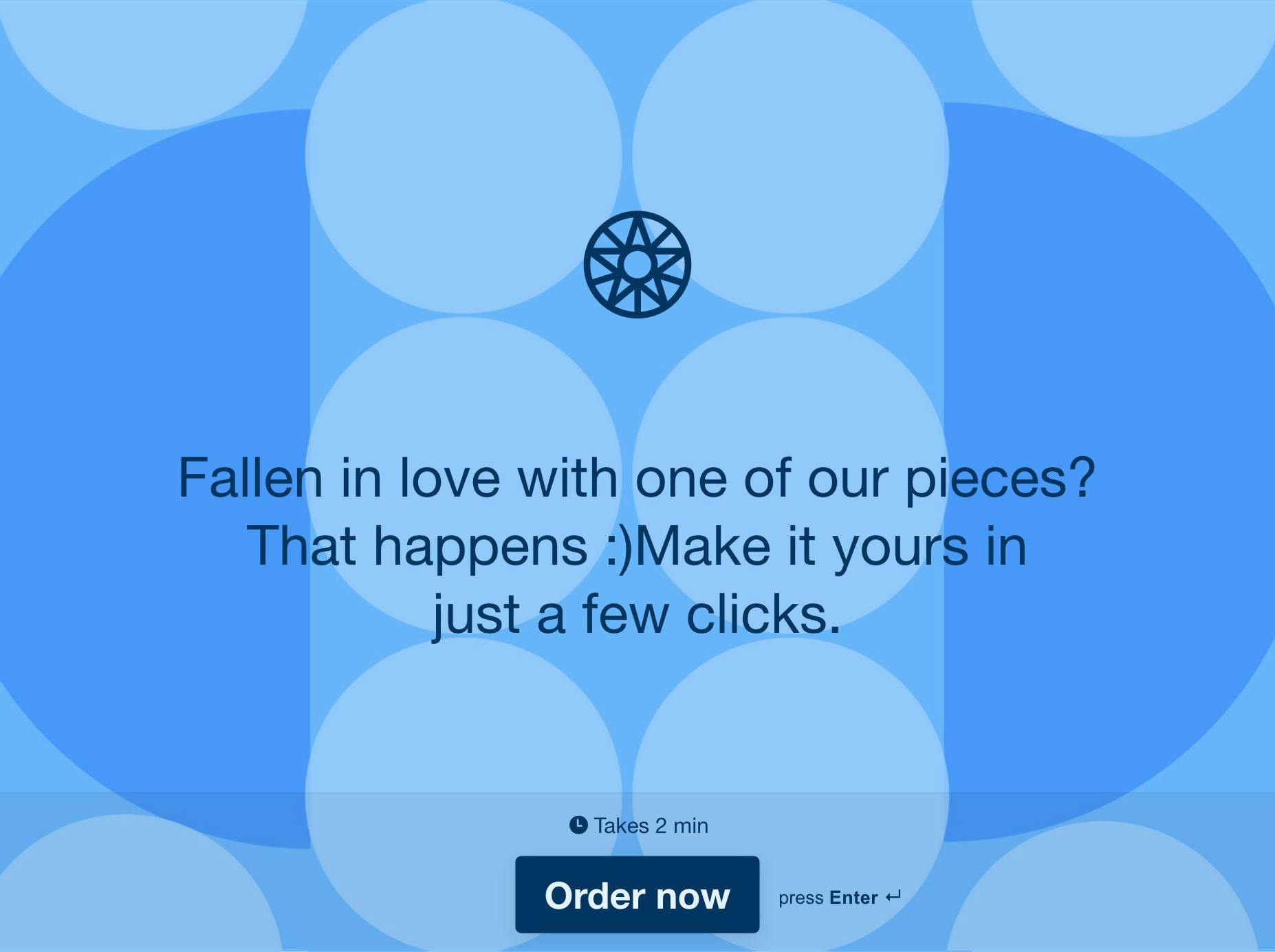 Jewelry Order Form Typeform Template