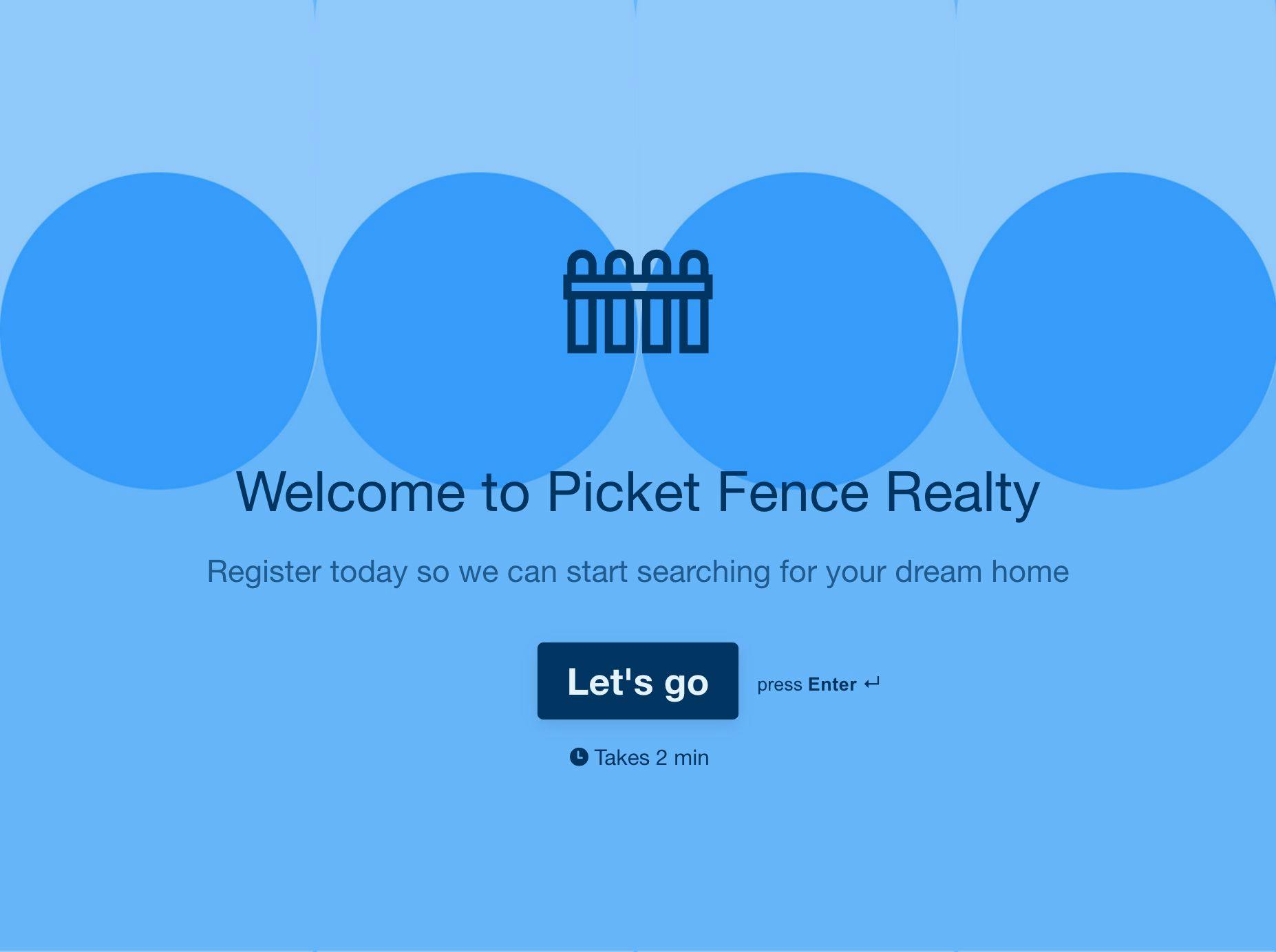 Real Estate Client Registration Form - Typeform Template