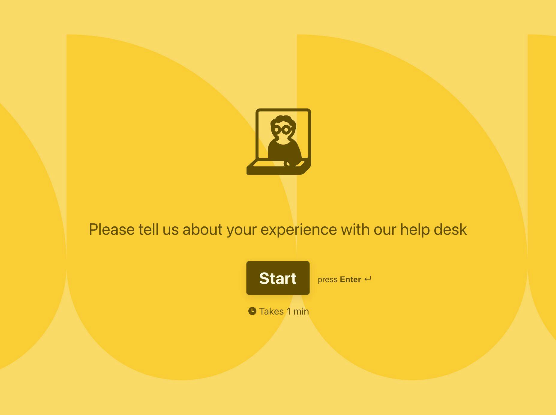 Help Desk Feedback Survey - Typeform Template