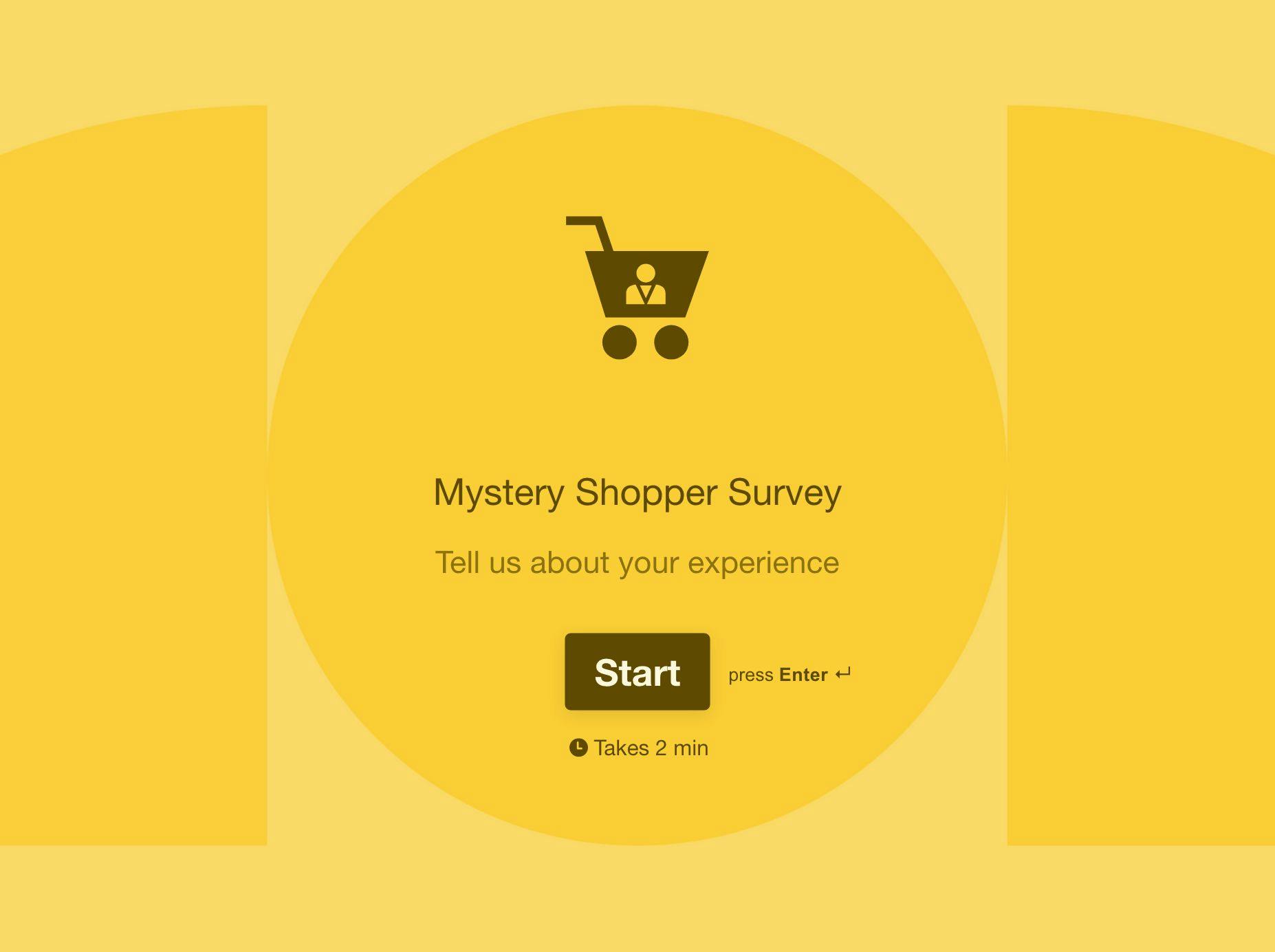Mystery Shopper Survey - Typeform Template