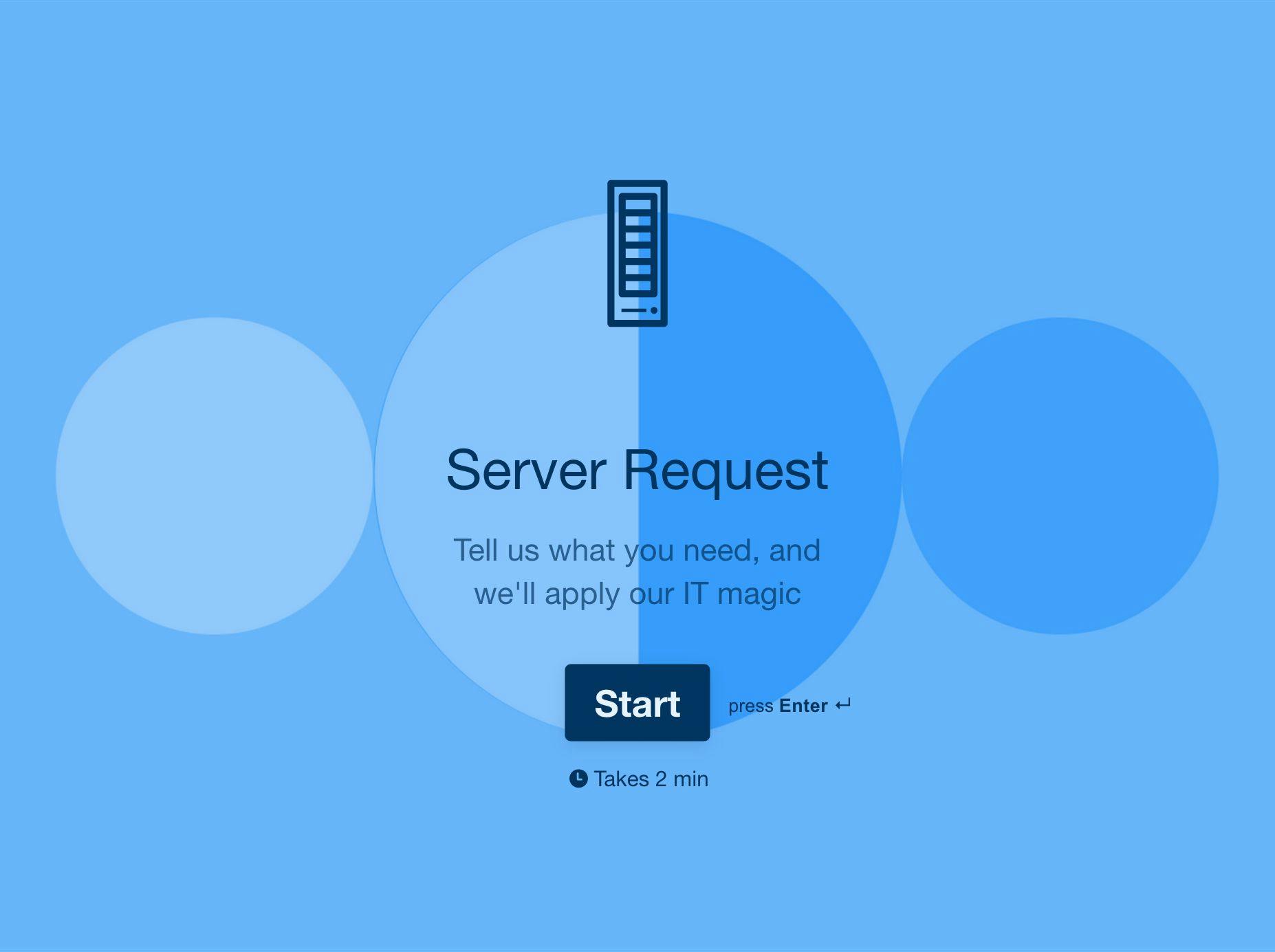 Server Build Request Form - Typeform Template