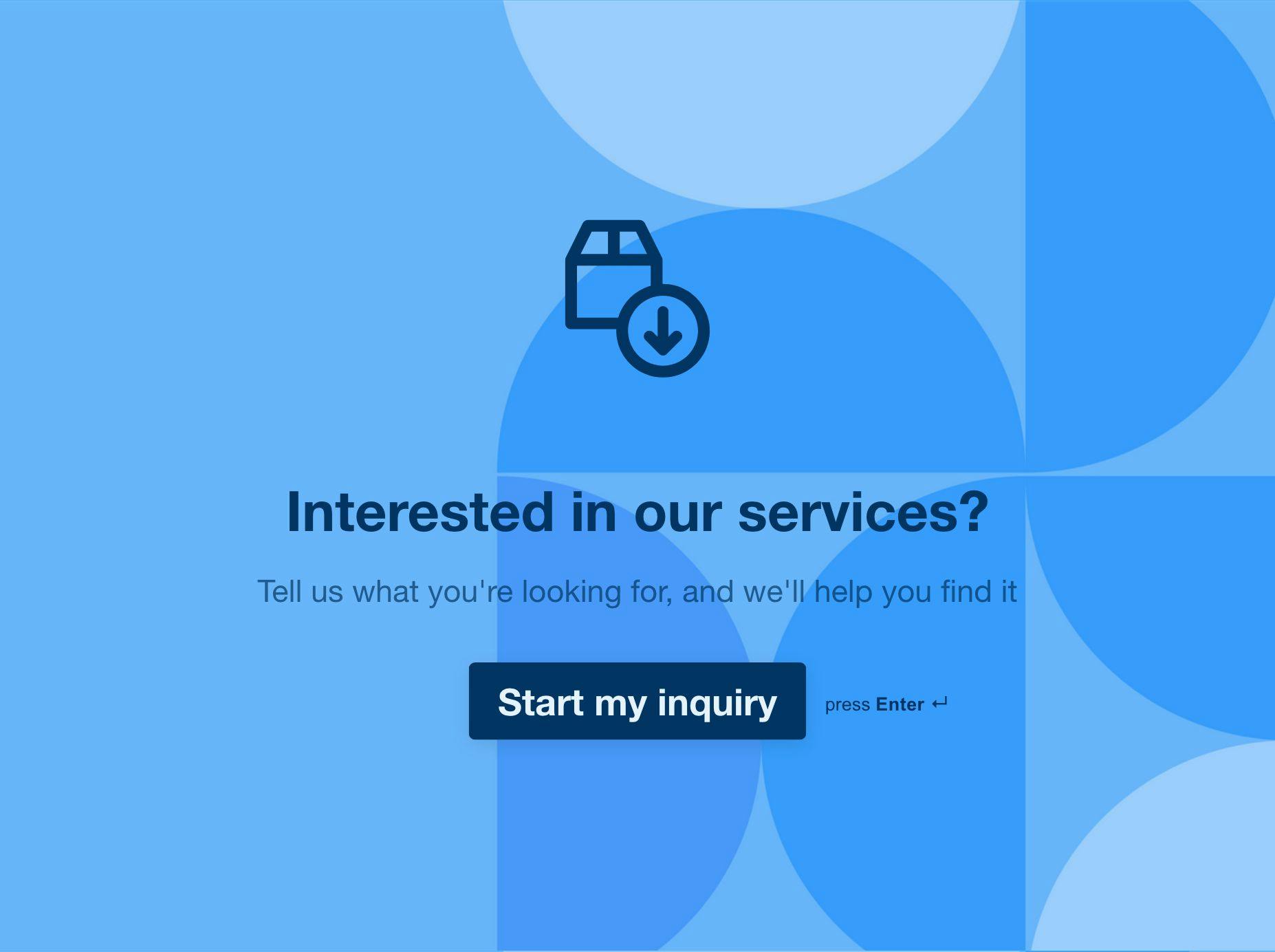 Sales Inquiry Form - Typeform Template