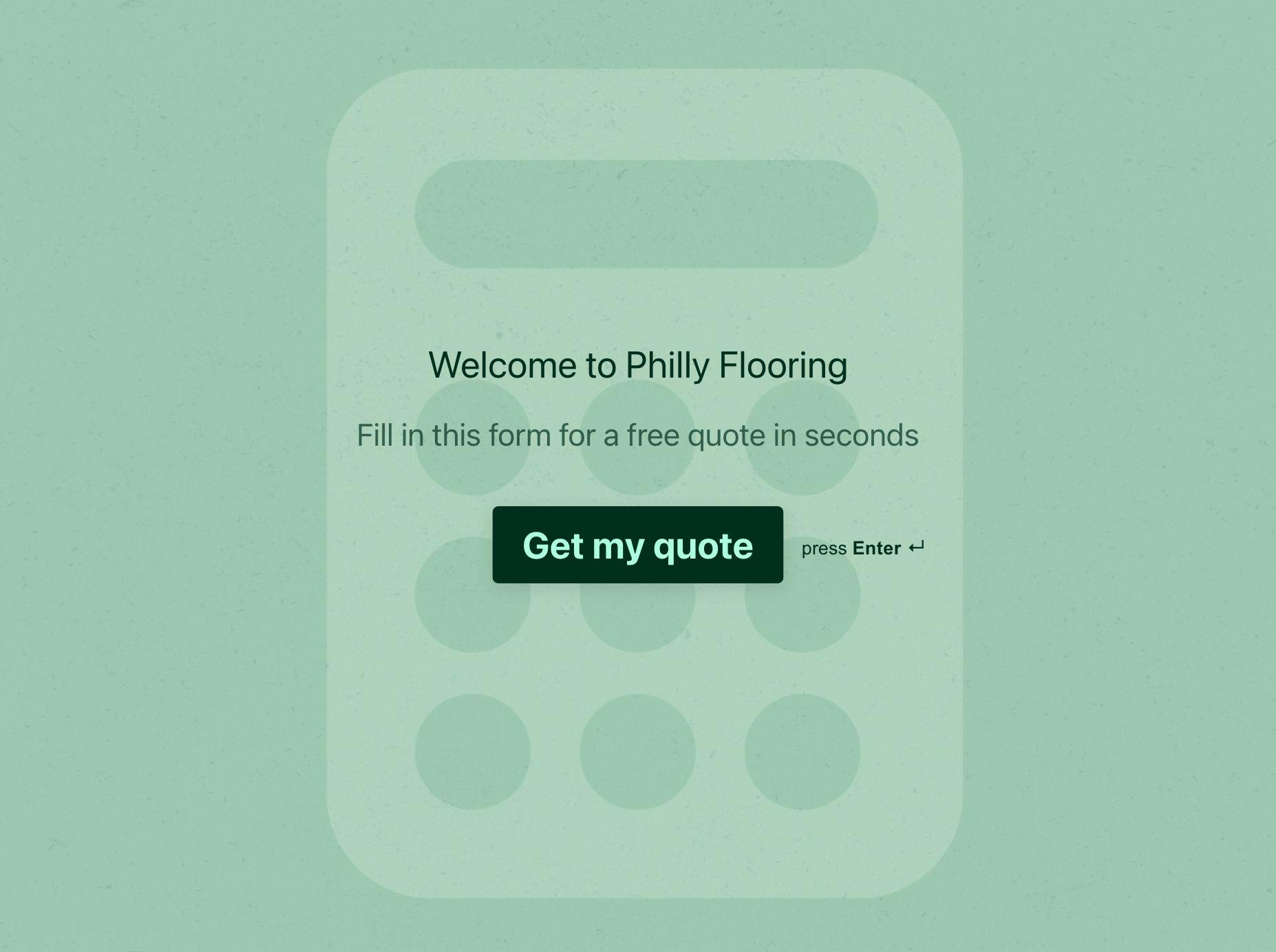Estimate Form Typeform Template