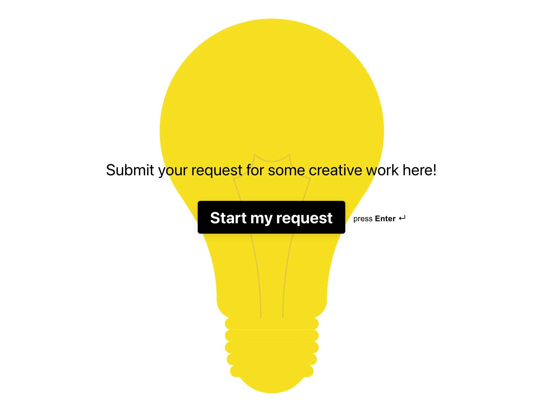 Creative Request Form - Typeform Template