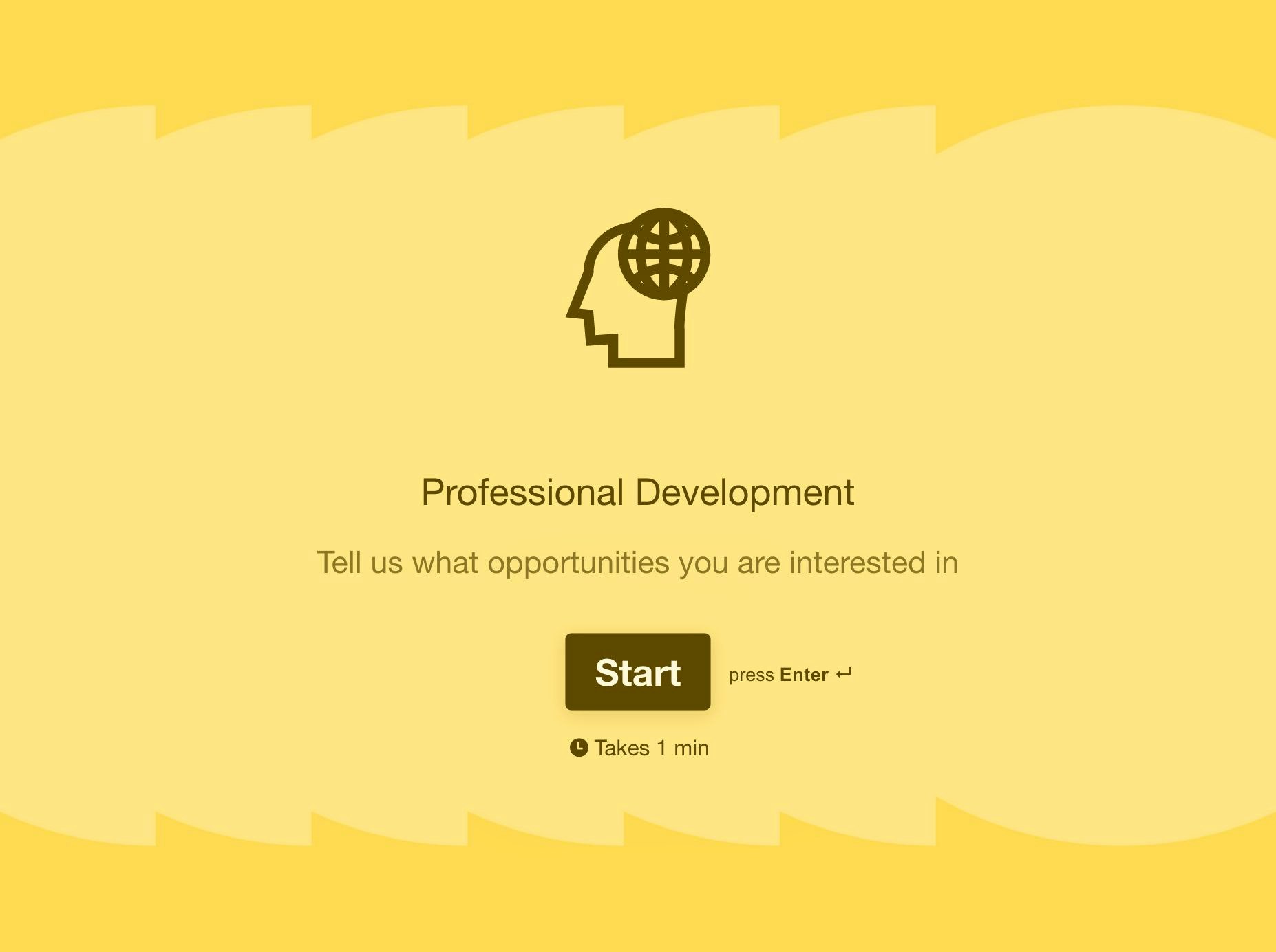 Professional Development Survey - Typeform Template Professional Development Survey - Typeform Template
