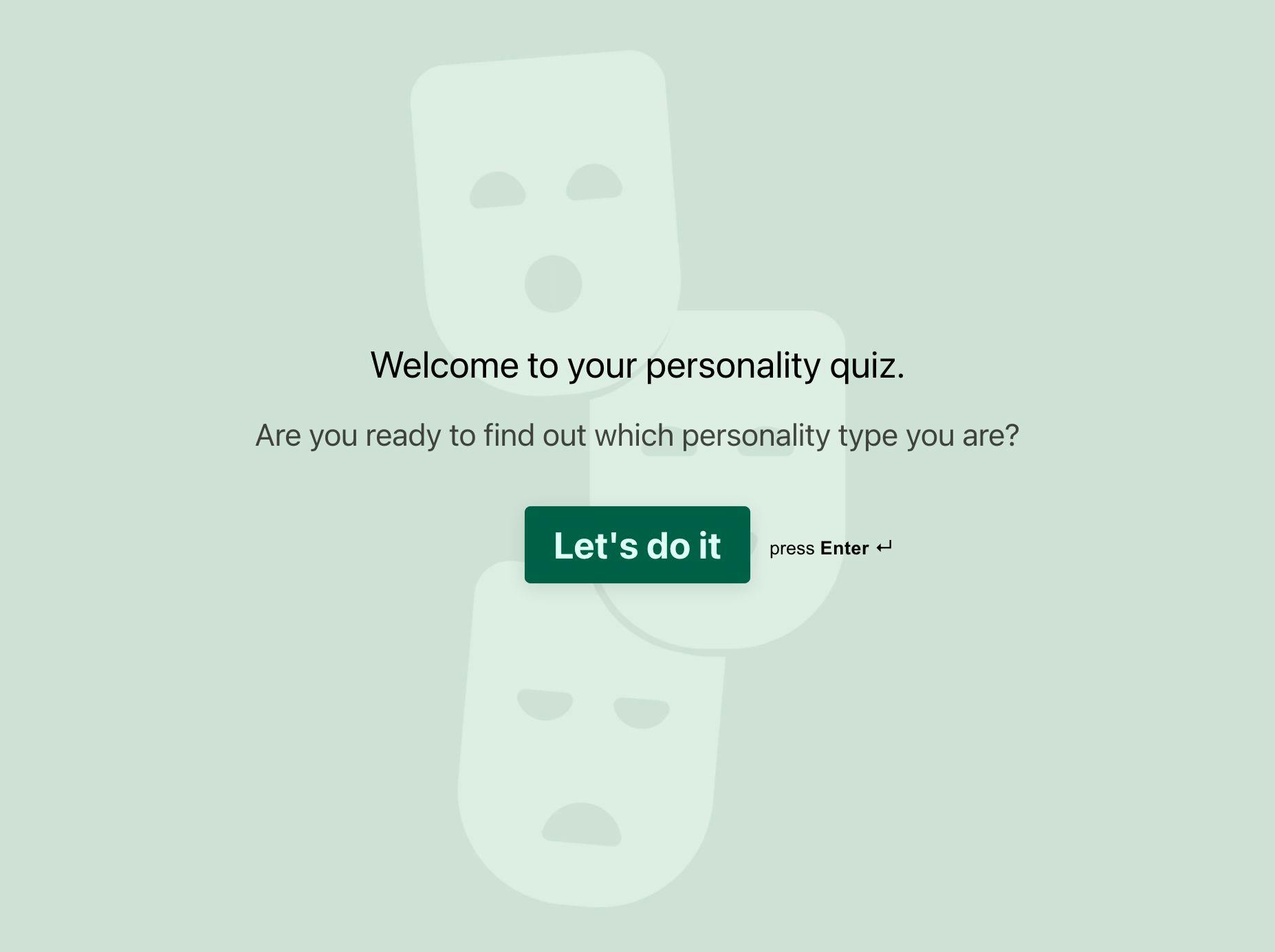 Personality Quiz - Typeform Template