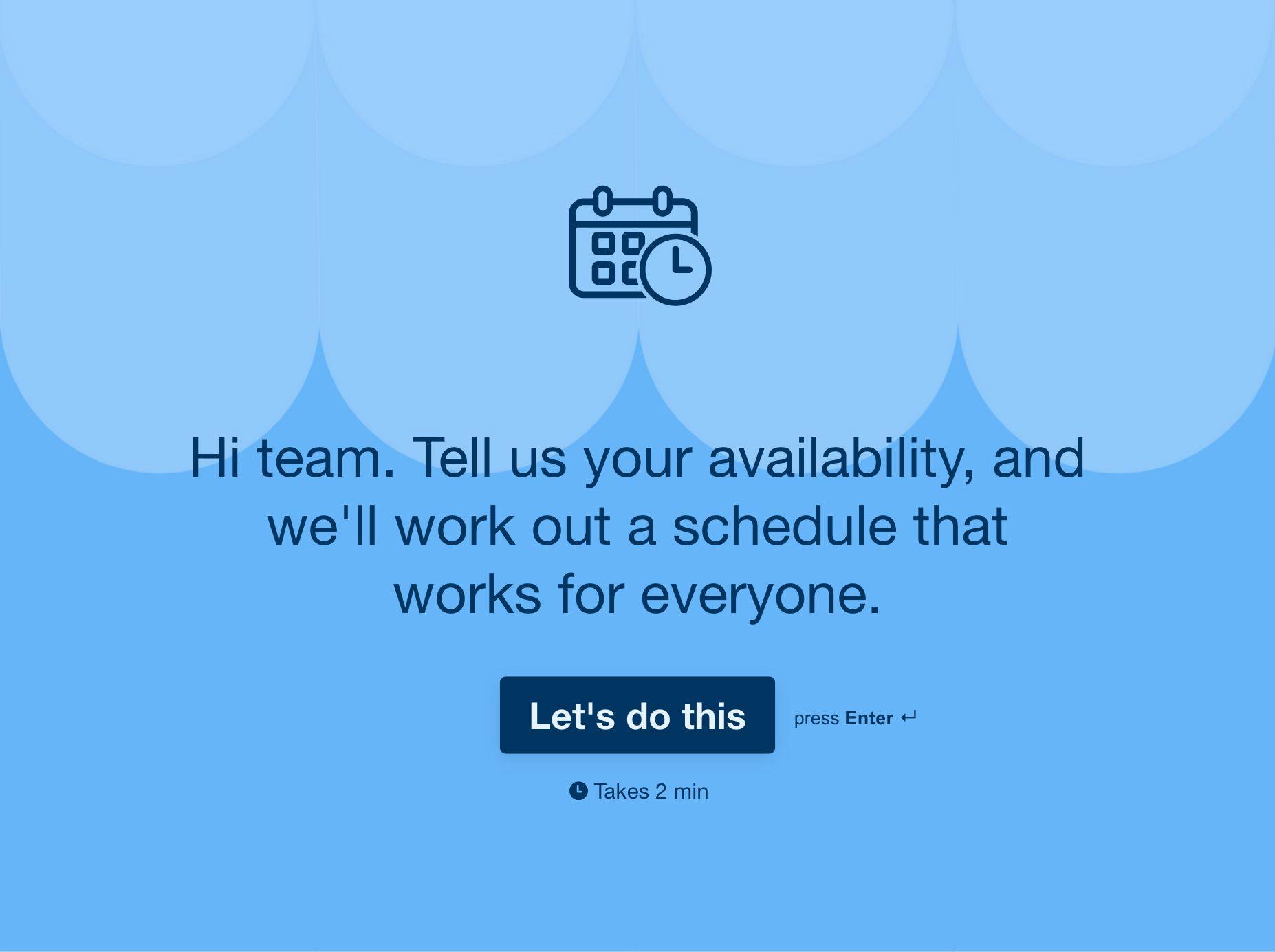 Work Availability Form - Typeform Template