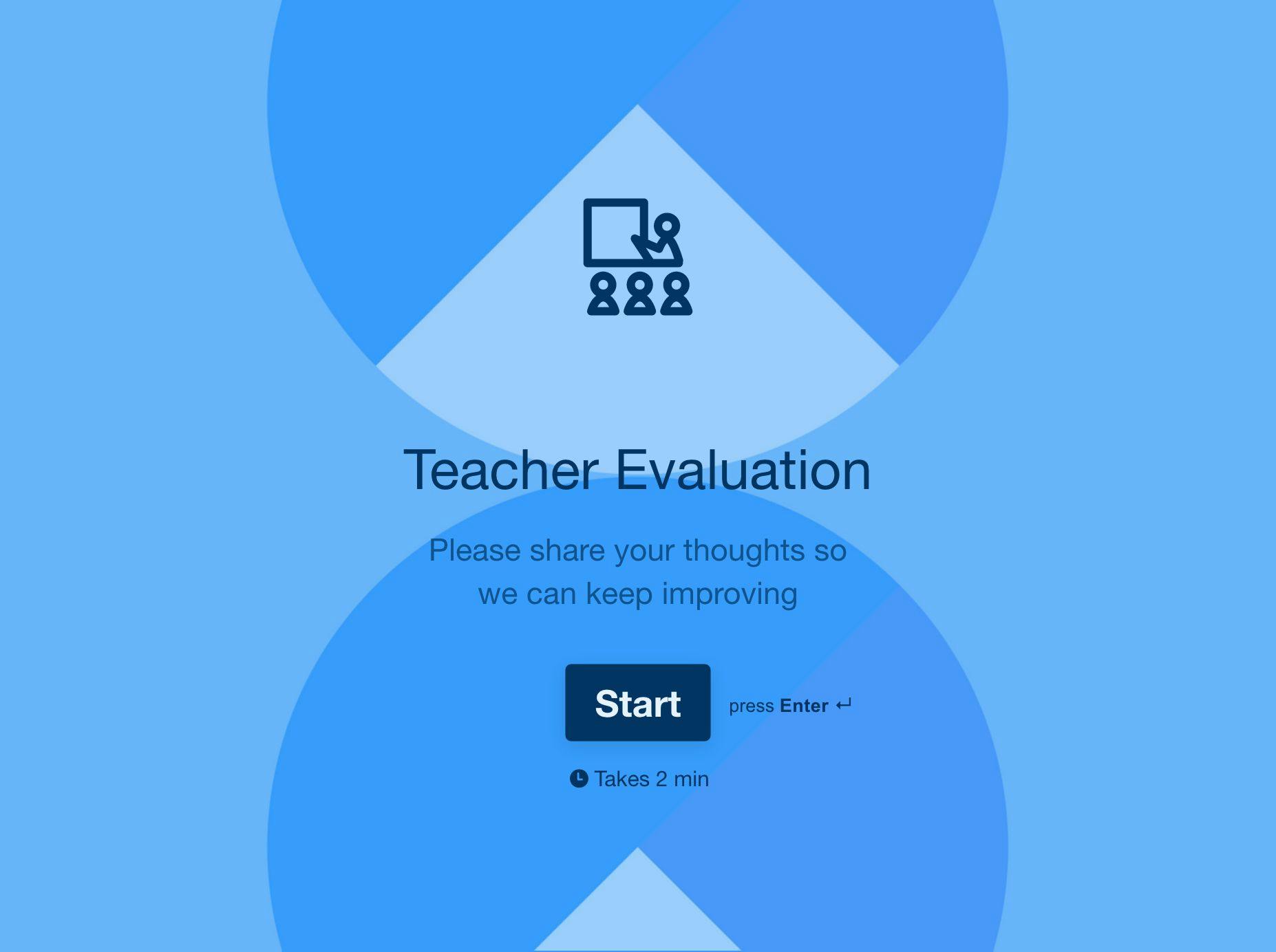 Preschool Teacher Evaluation Form - Typeform Template