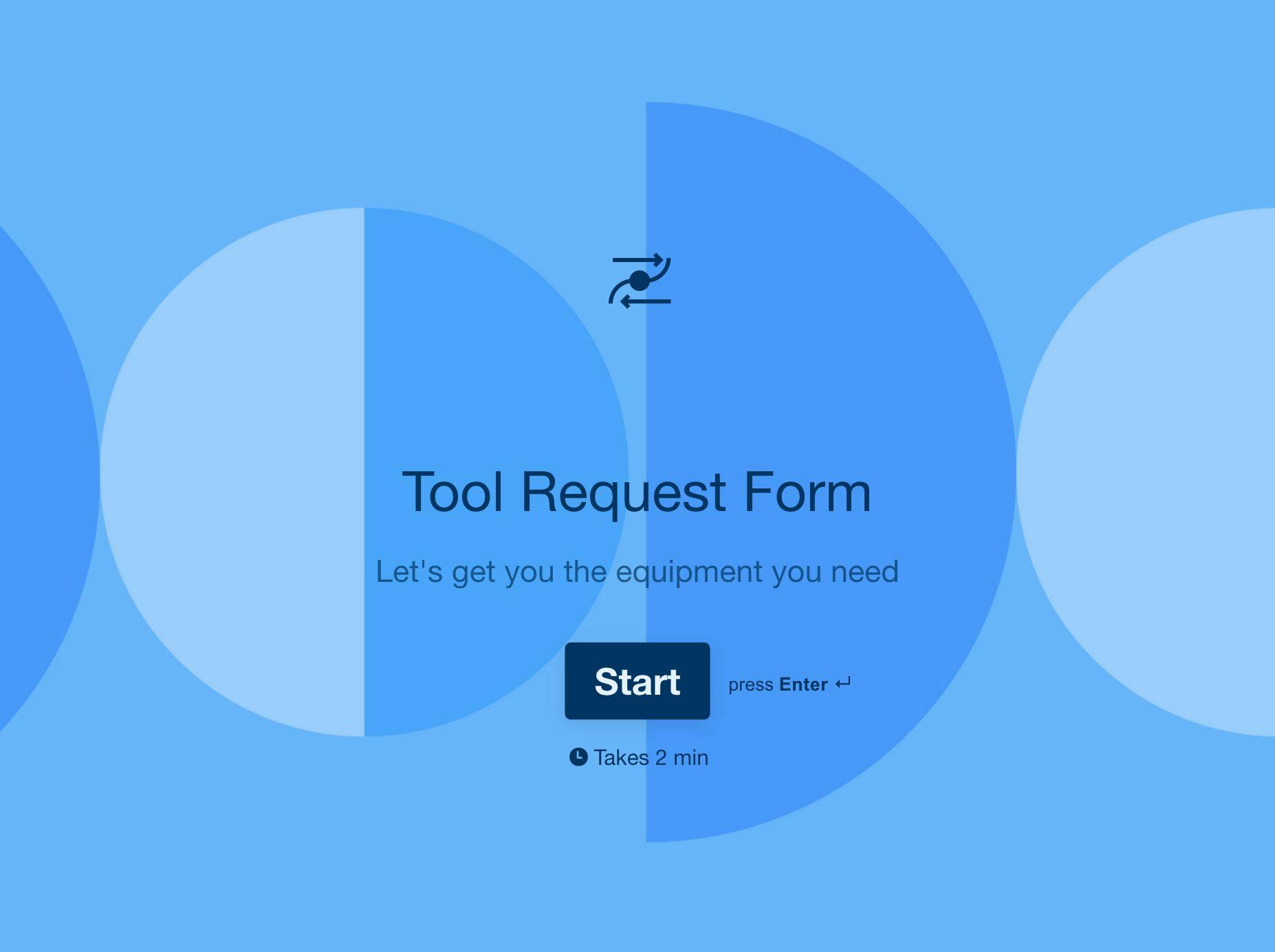 Tool Request Form - Typeform Template