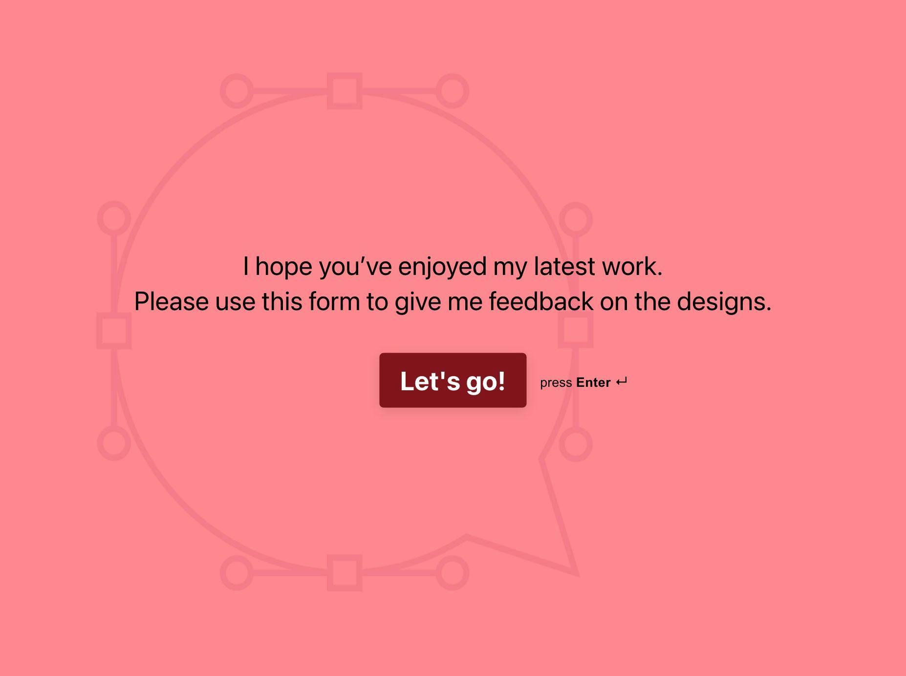 Design Feedback Form - Typeform Template