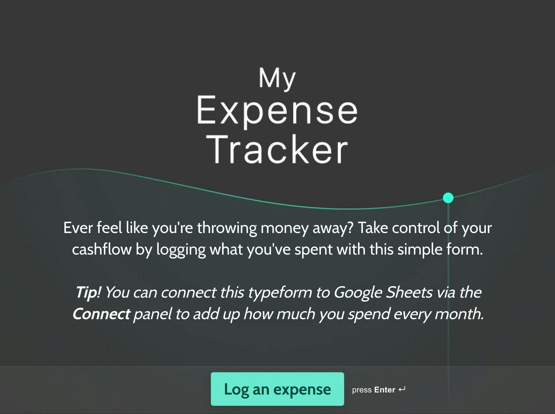 Personal Expense Tracker - Typeform Template
