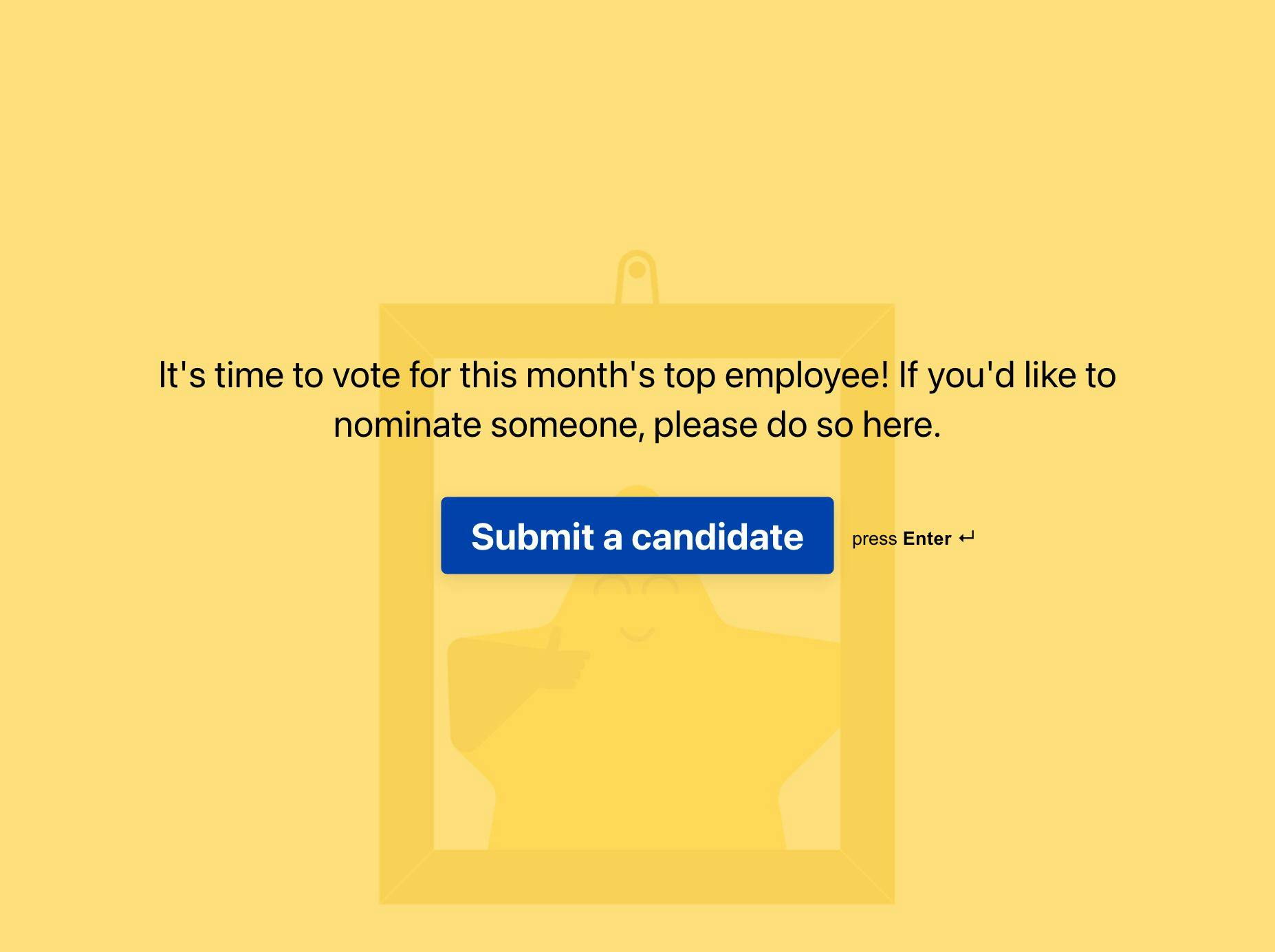 Employee Of The Month Voting Form - Typeform Template