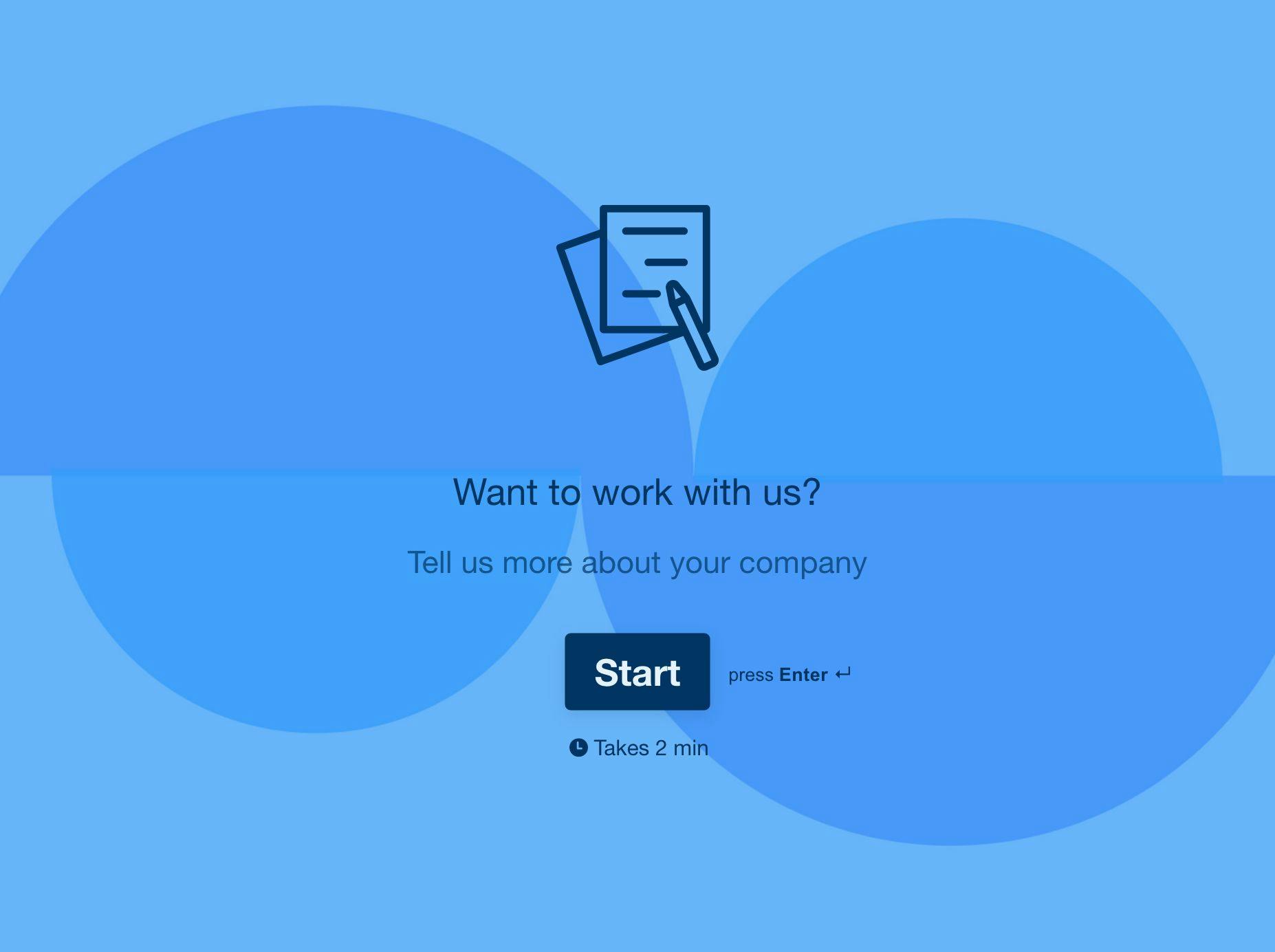 Business Consultation Form Typeform Template