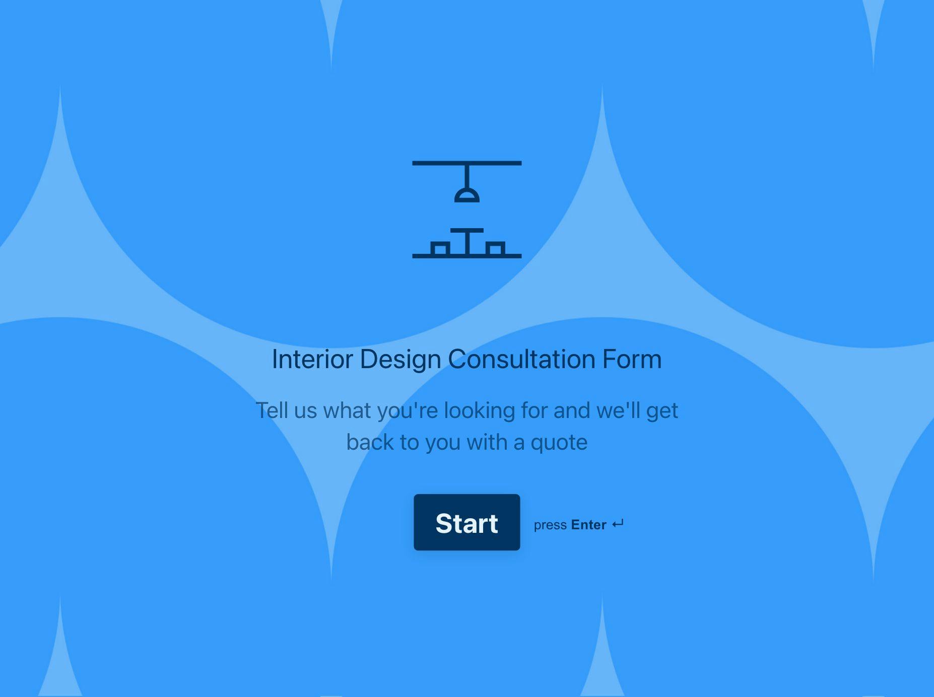 Interior Design Consultation Form - Typeform Template