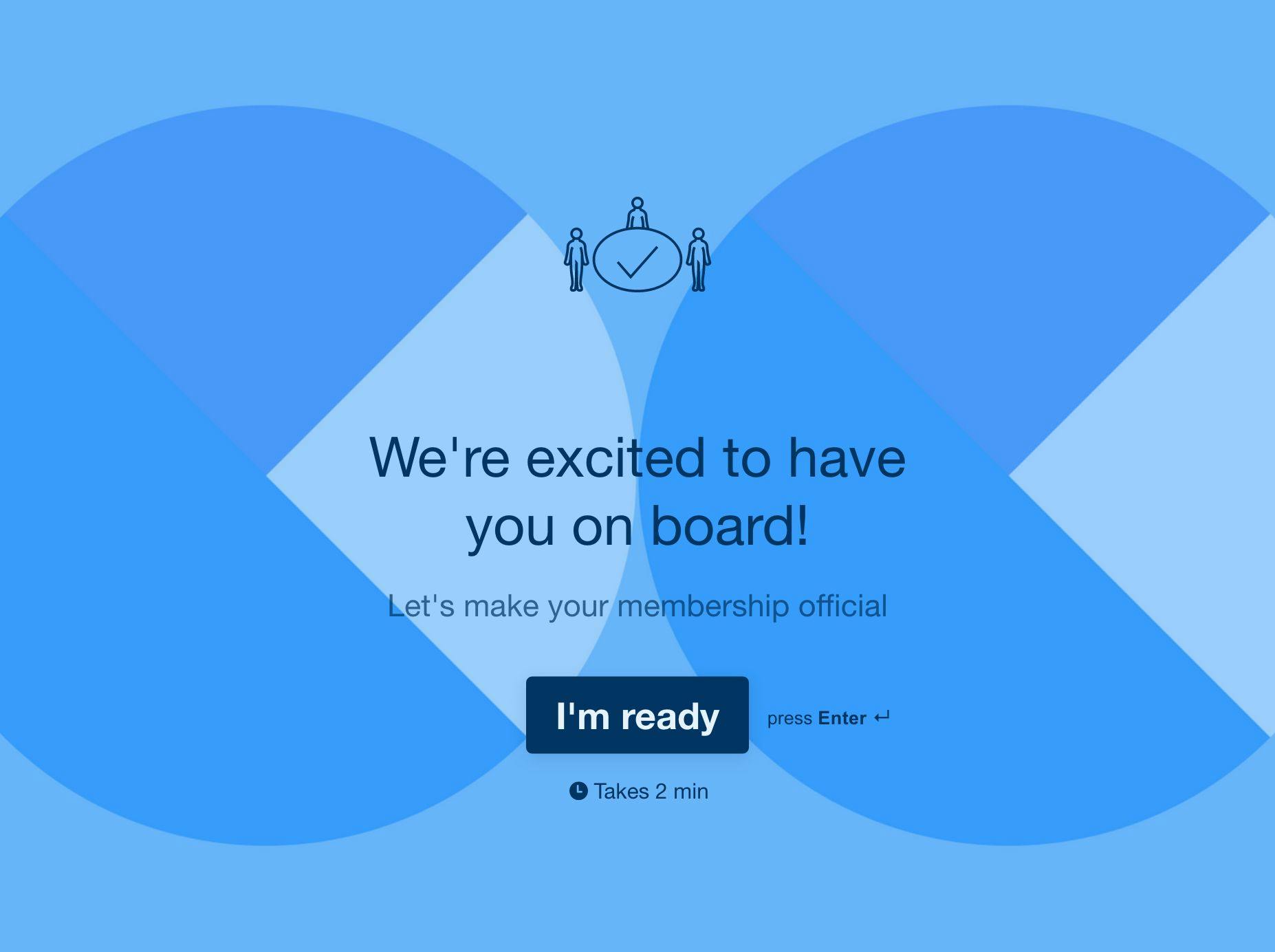 Membership Sign Up Form - Typeform Template