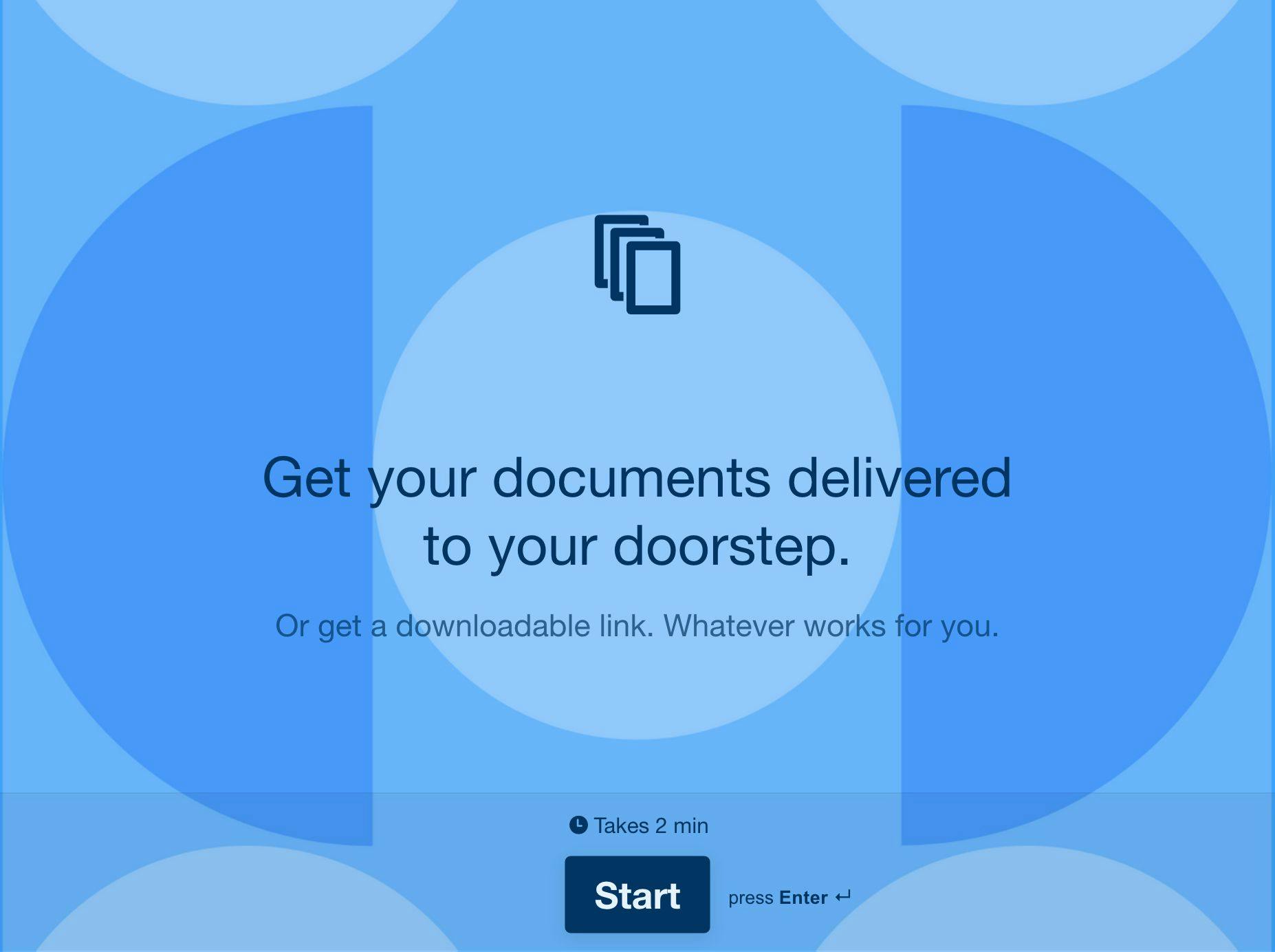 Document Delivery Form - Typeform Template