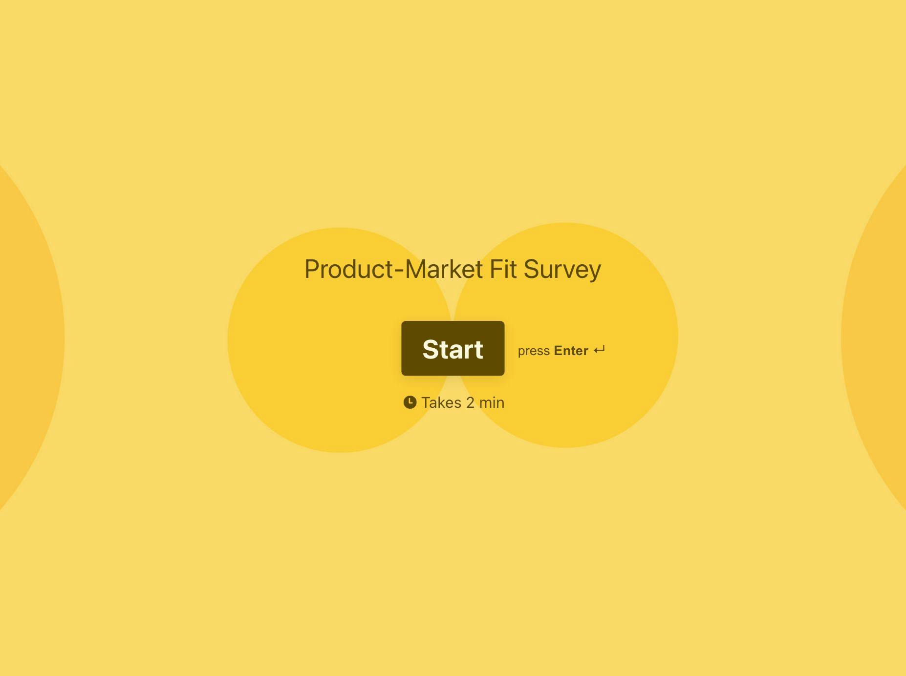 Product-market Fit Survey - Typeform Template