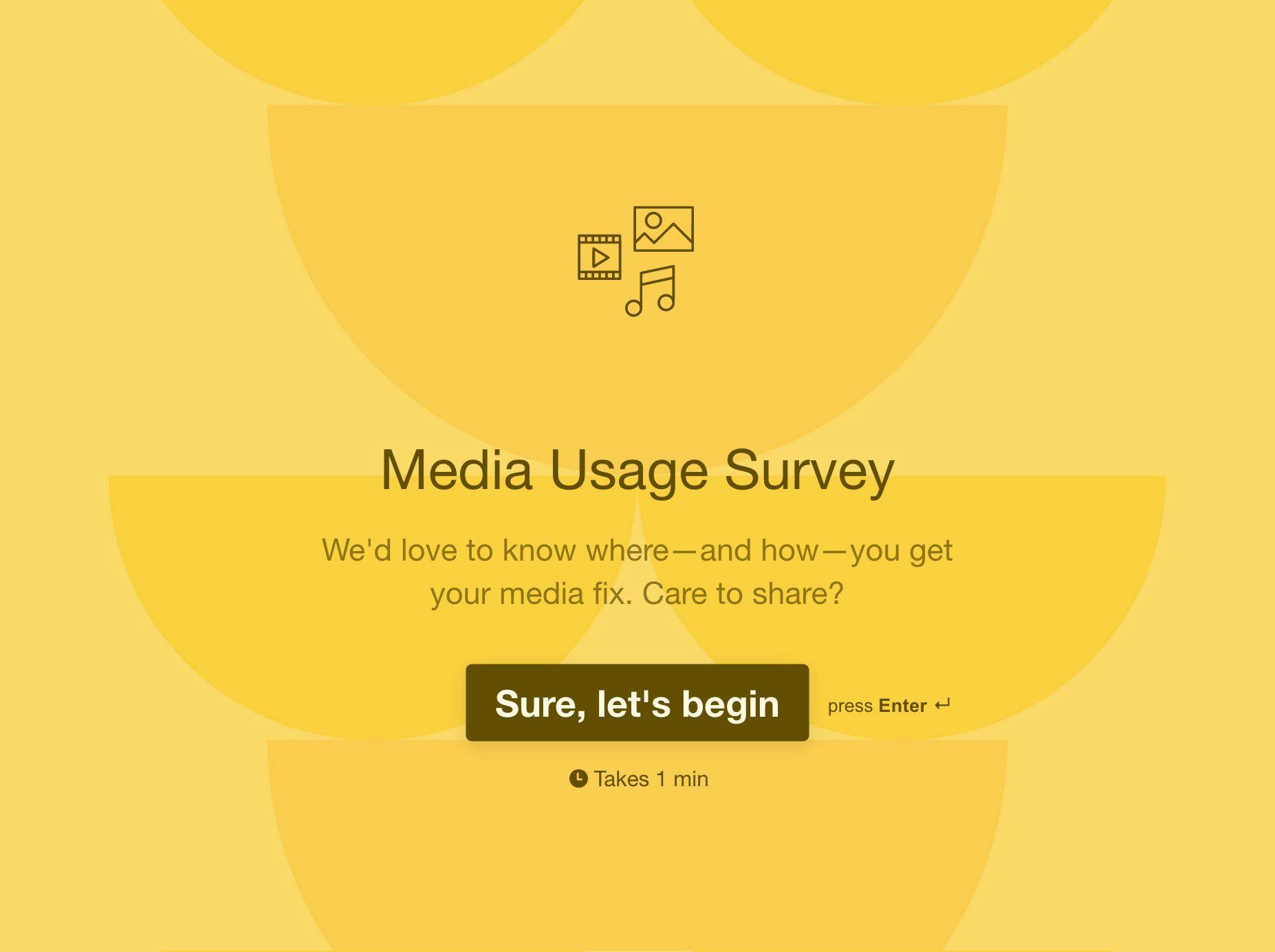 Media Usage Survey - Typeform Template
