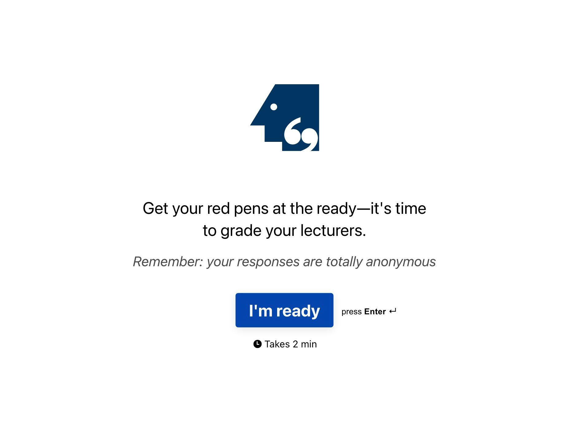 Lecturer Evaluation Form - Typeform Template