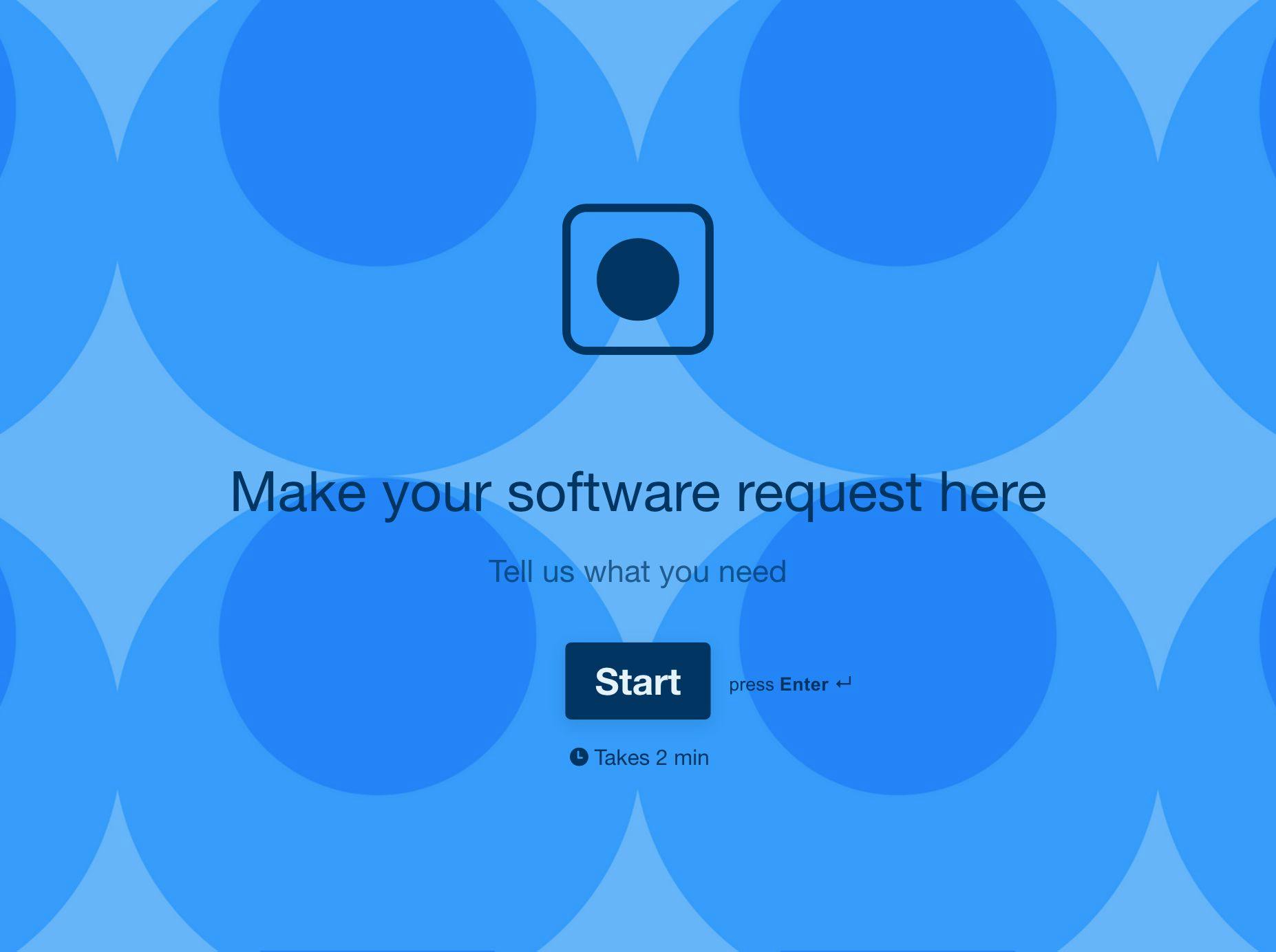 Software Order Form - Typeform Template