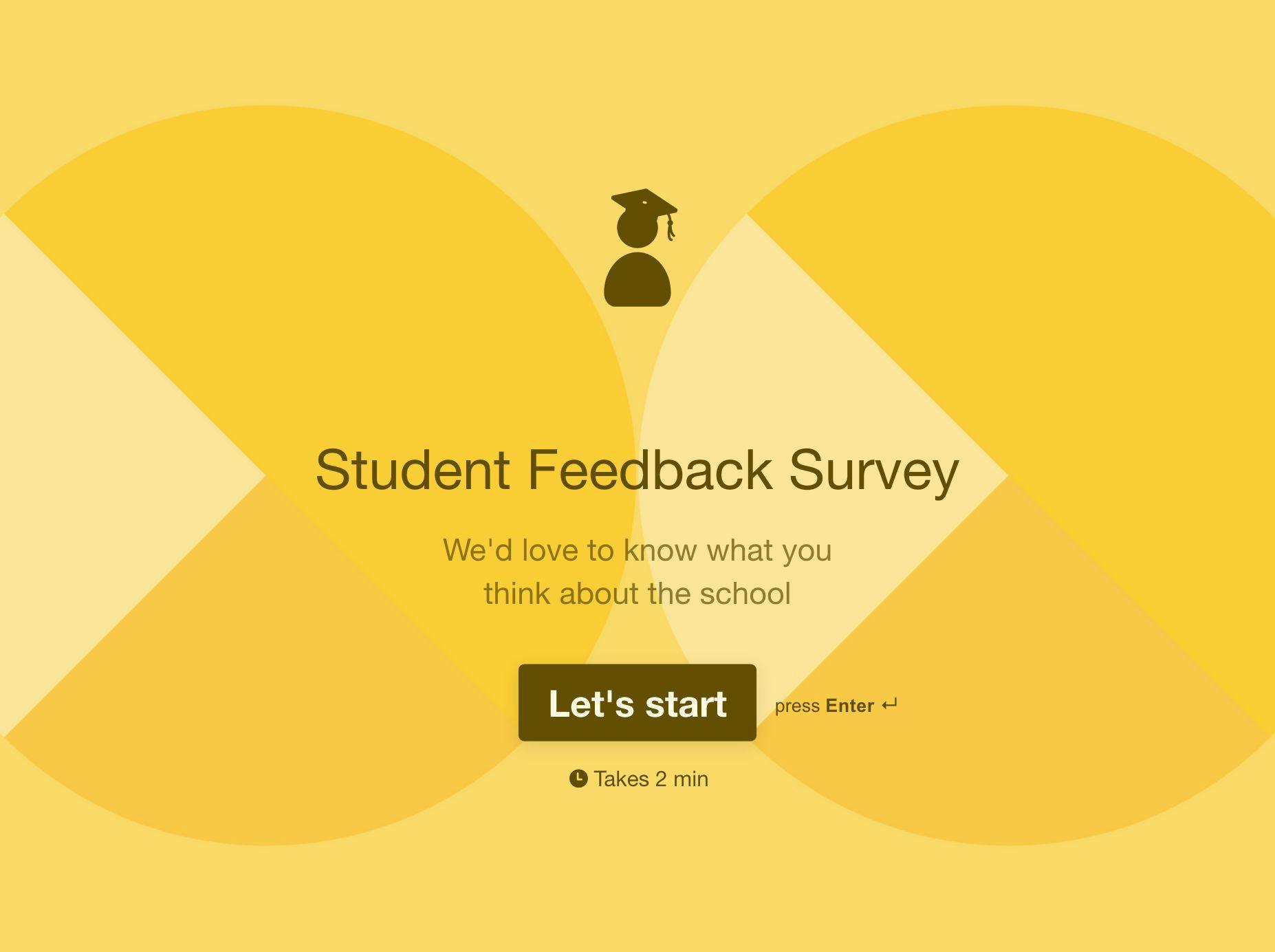 Student Feedback Survey - Typeform Template