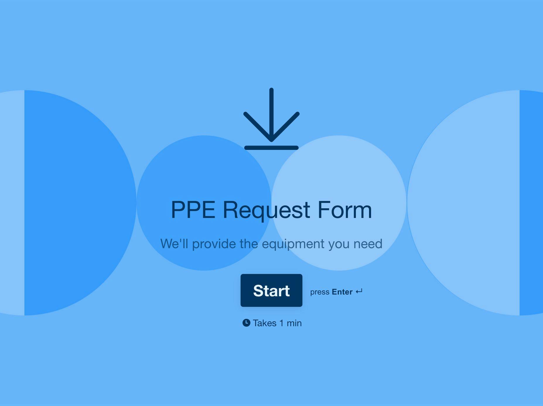 Ppe Request Form Typeform Template
