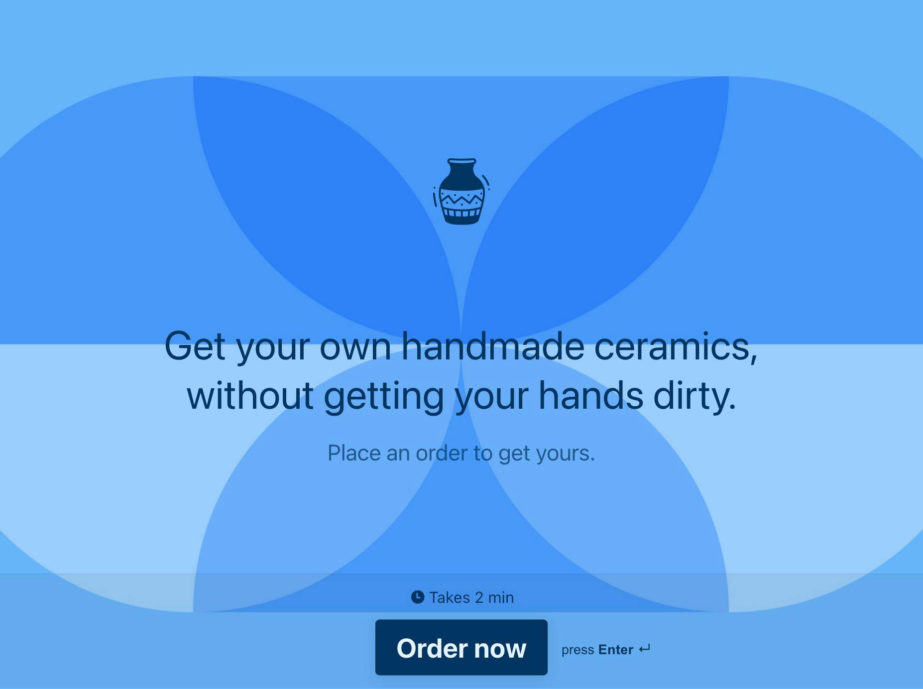 Digital Order Form Typeform Template