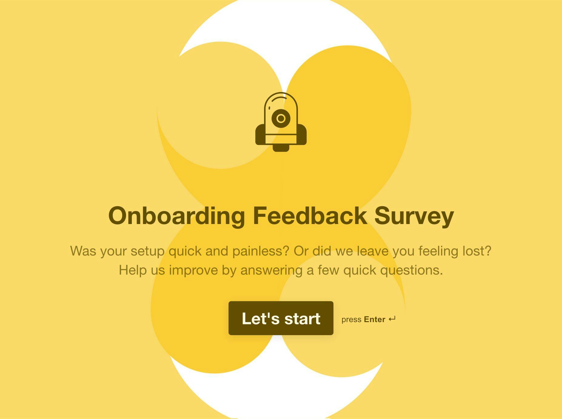 Customer Onboarding Feedback Survey - Typeform Template