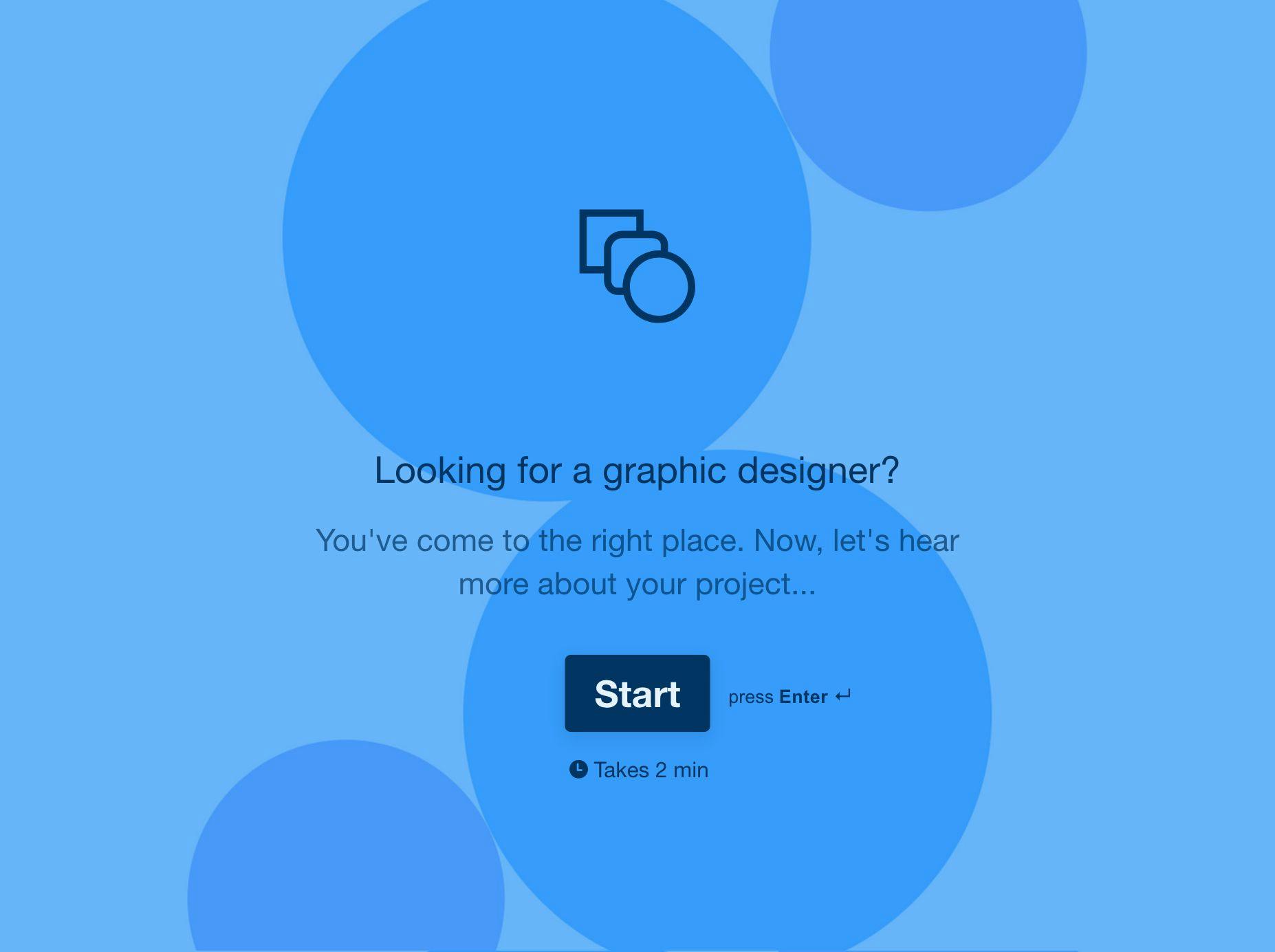 Graphic Design Quote Form - Typeform Template