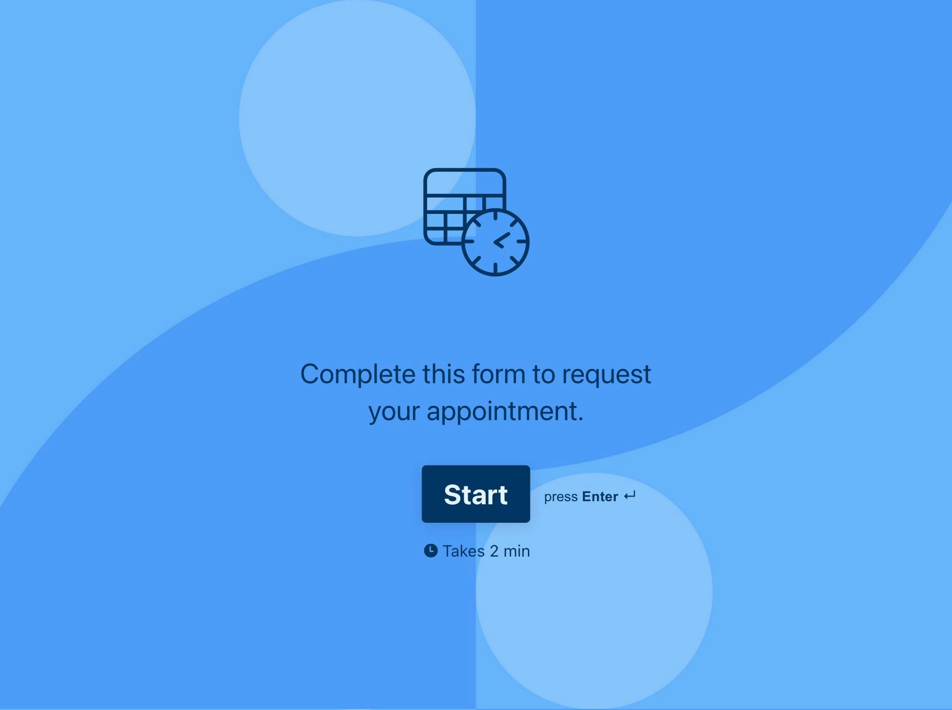 Appointment Request Form Typeform Template