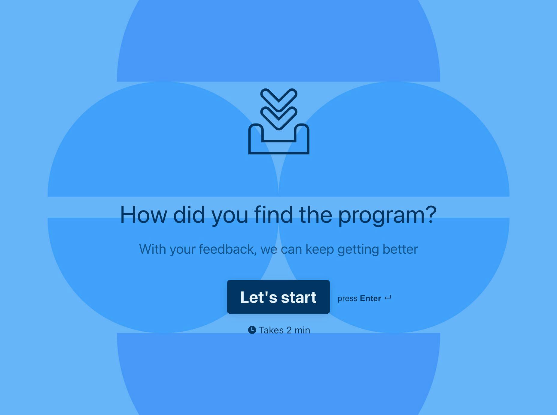 Program Feedback Form - Typeform Template