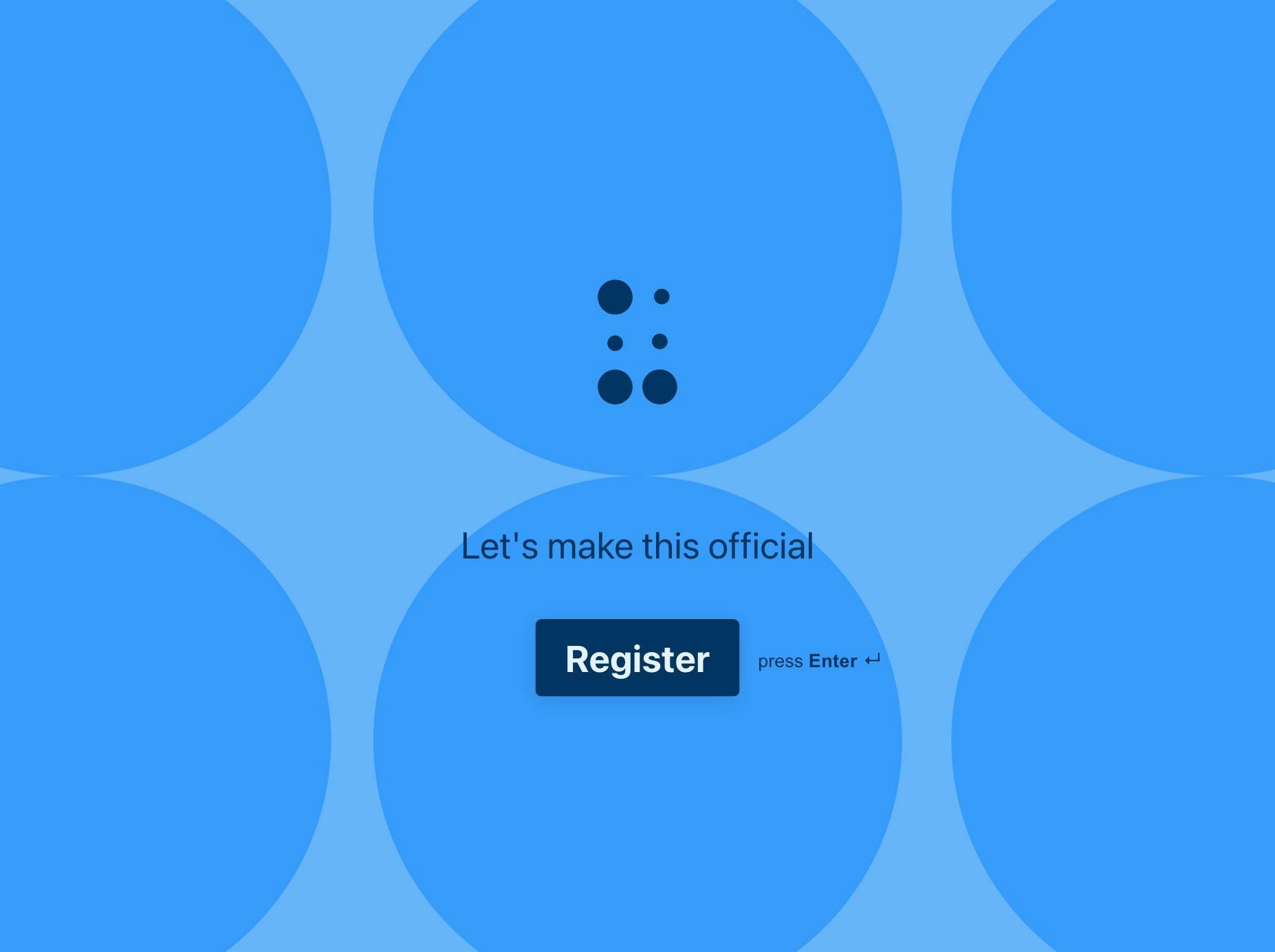User Registration Form Typeform Template