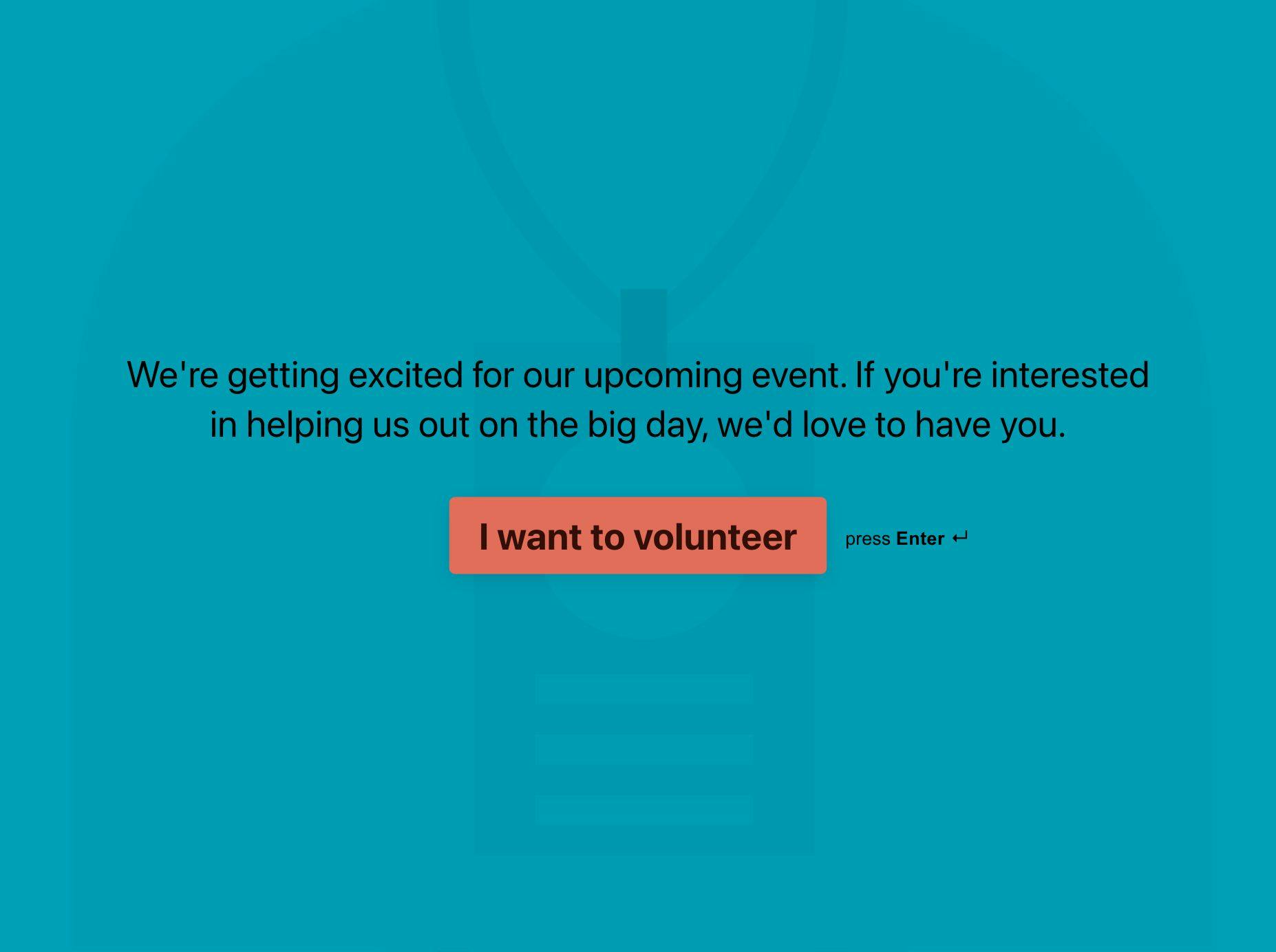 Event Volunteer Form - Typeform Template