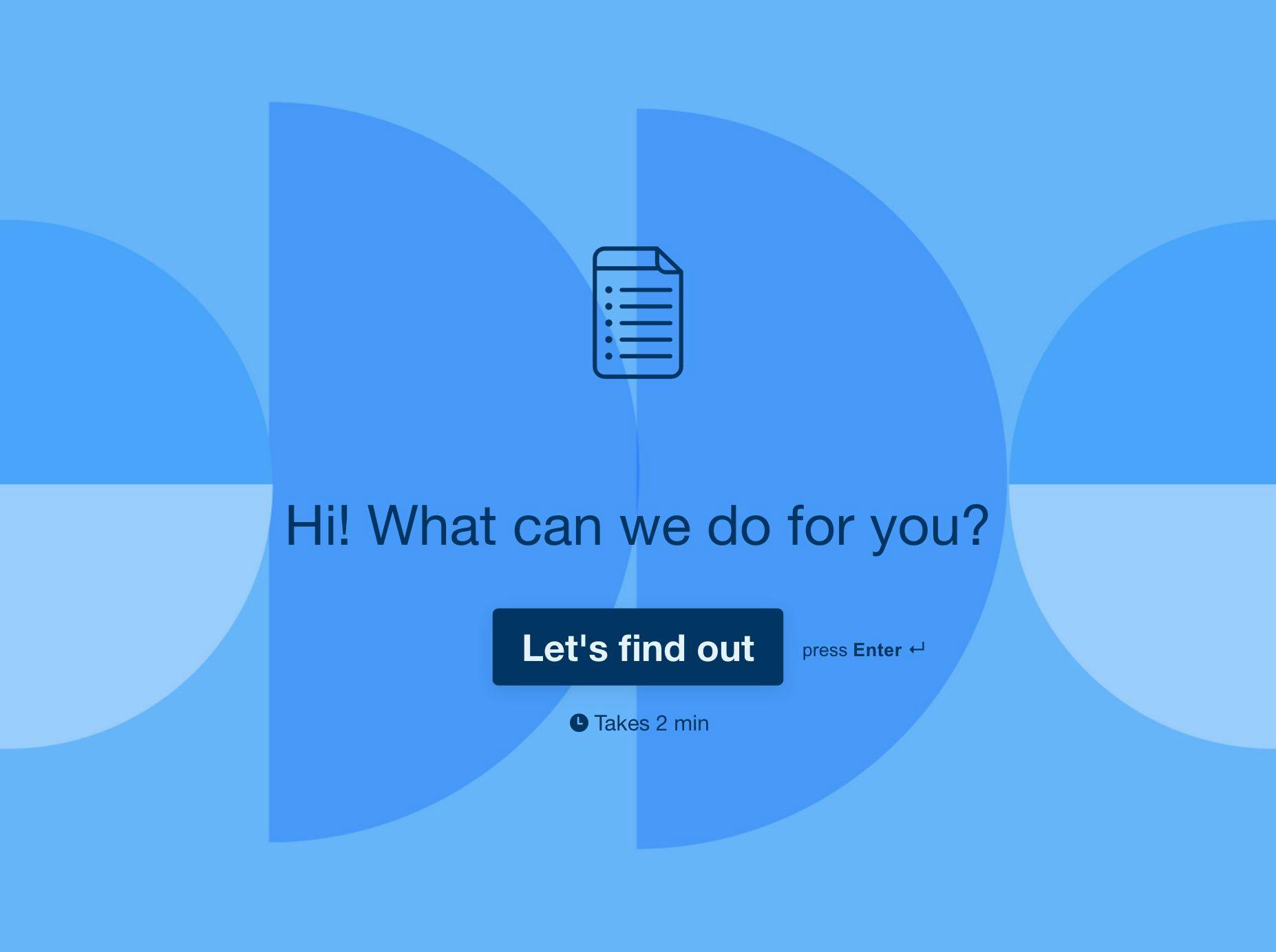 Data Capture Form - Typeform Template