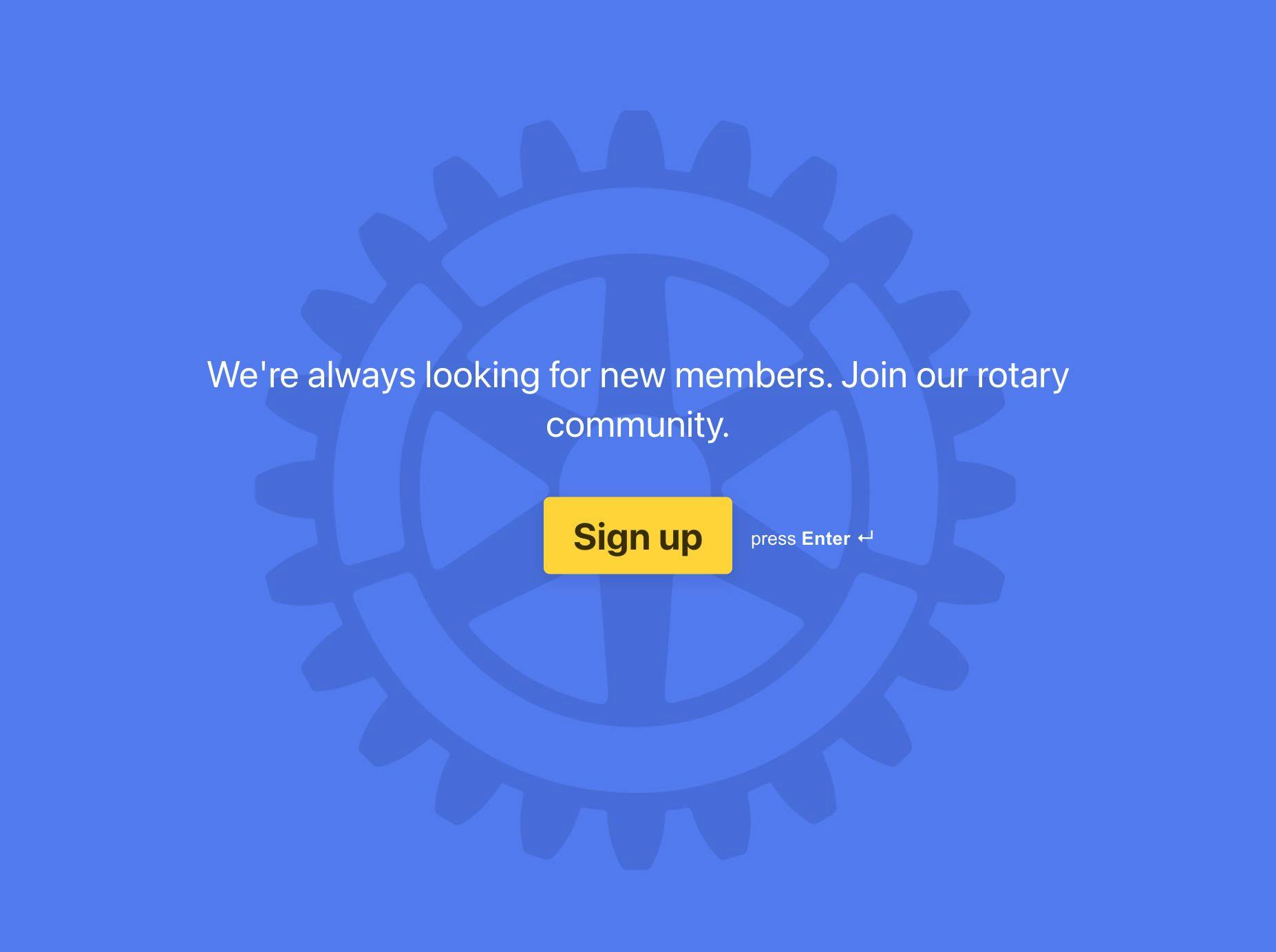 Rotary Membership Form - Typeform Template