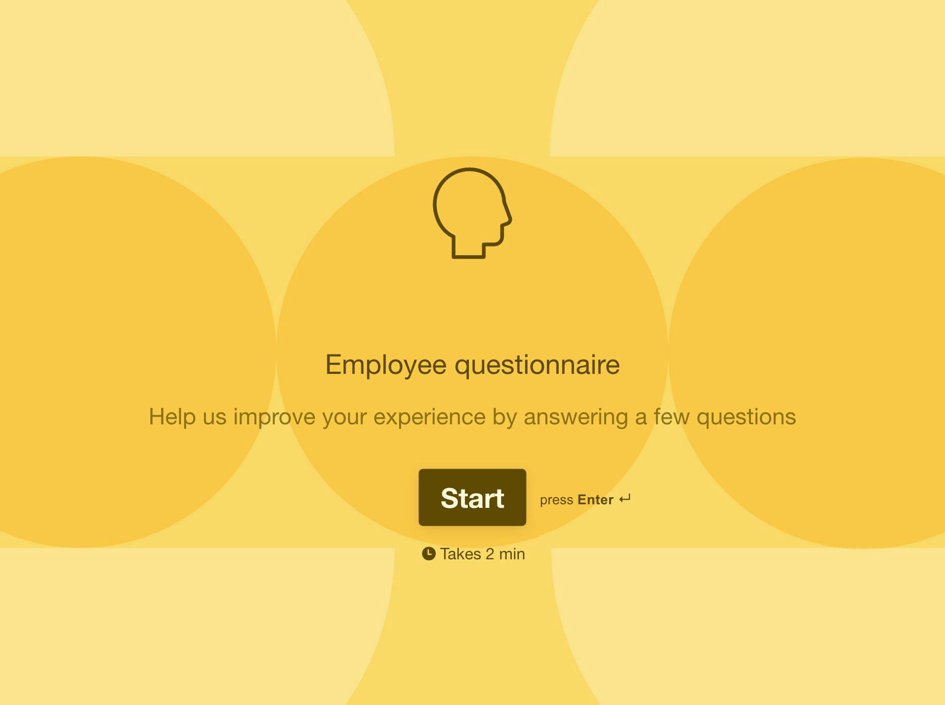 Employee Retention Questionnaire - Typeform Template
