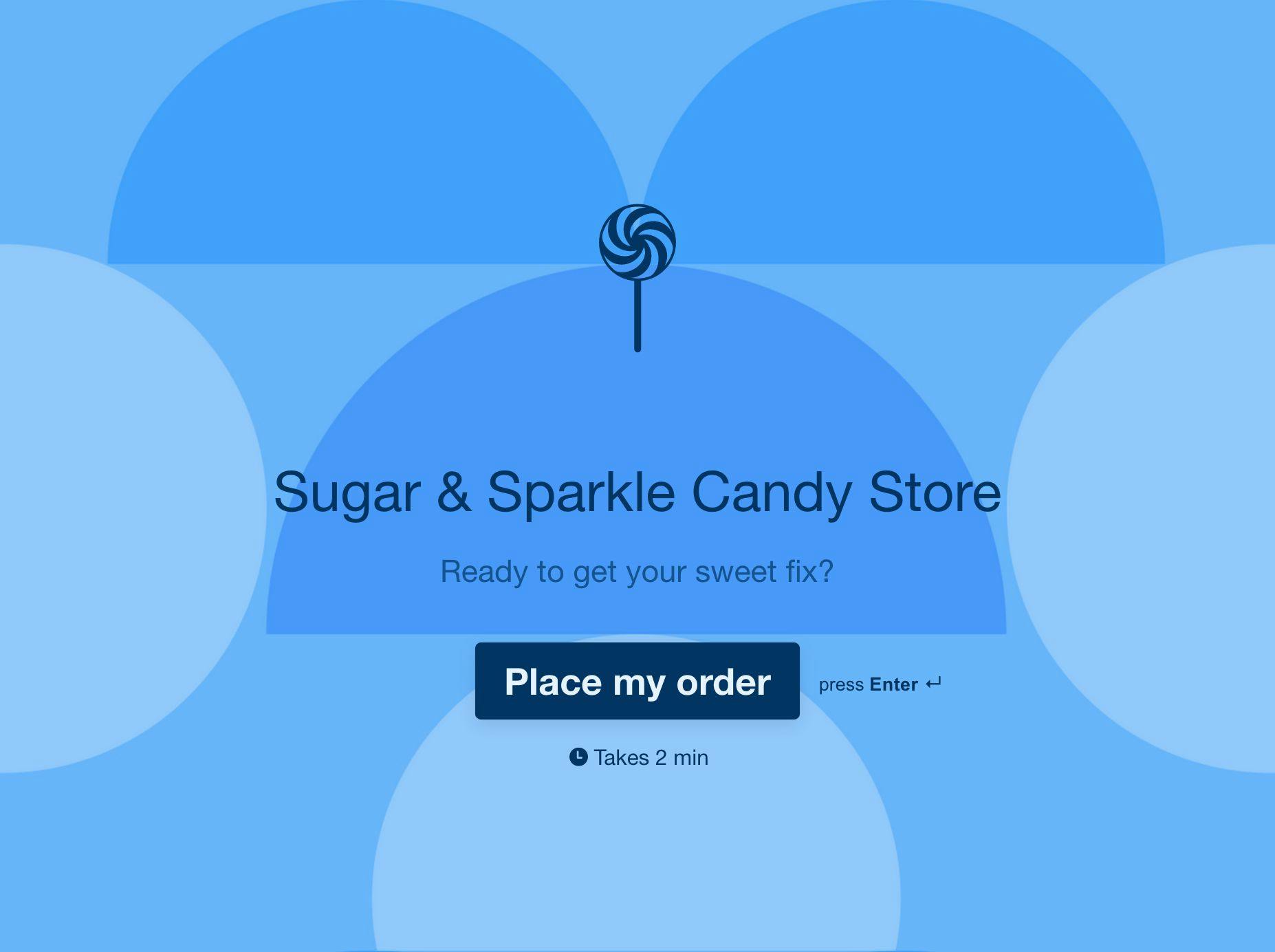 Candy Order Form - Typeform Template