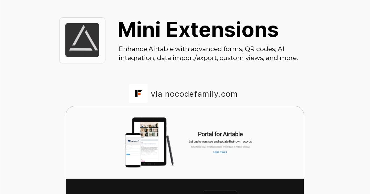 Mini Extensions Reviews, Templates and Pricing in 2024