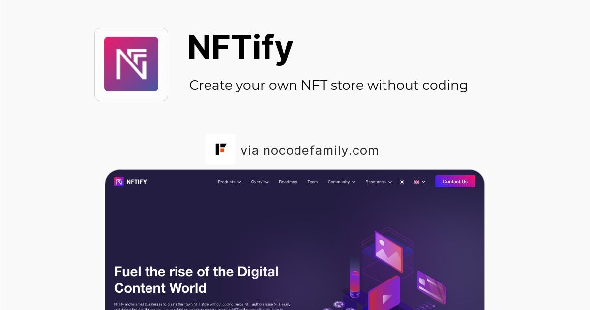 NFTify, No-code Pricing 2024