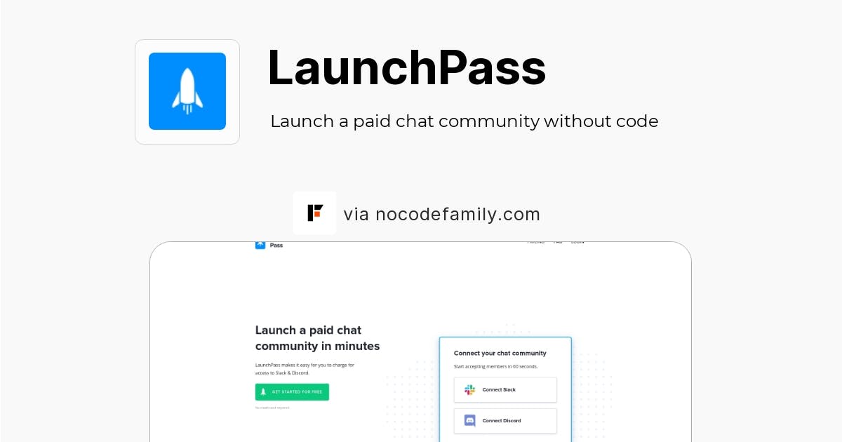 LaunchPass, No-code Pricing 2024
