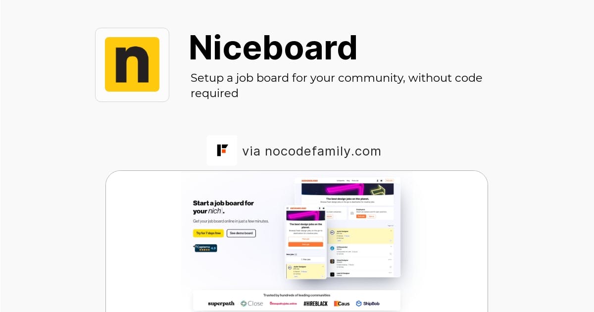 Niceboard Reviews, Templates and Pricing in 2024