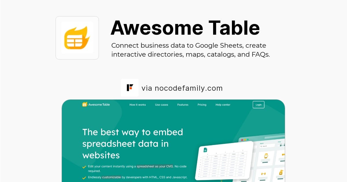 Awesome Table Reviews, Templates and Pricing in 2024