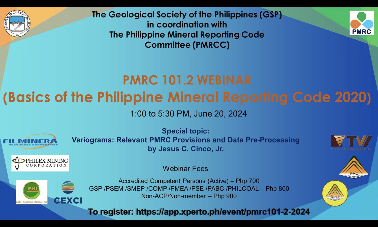 XPERTO | PMRC 101.2 Webinar 2024 (Basics of Philippine Mineral ...