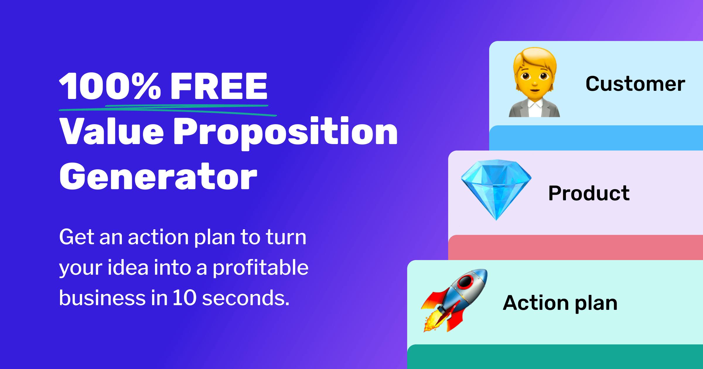 Value Proposition Generator Done By AI 100 Free For Solopreneurs Value Proposition Generator Done By AI 100 Free For Solopreneurs