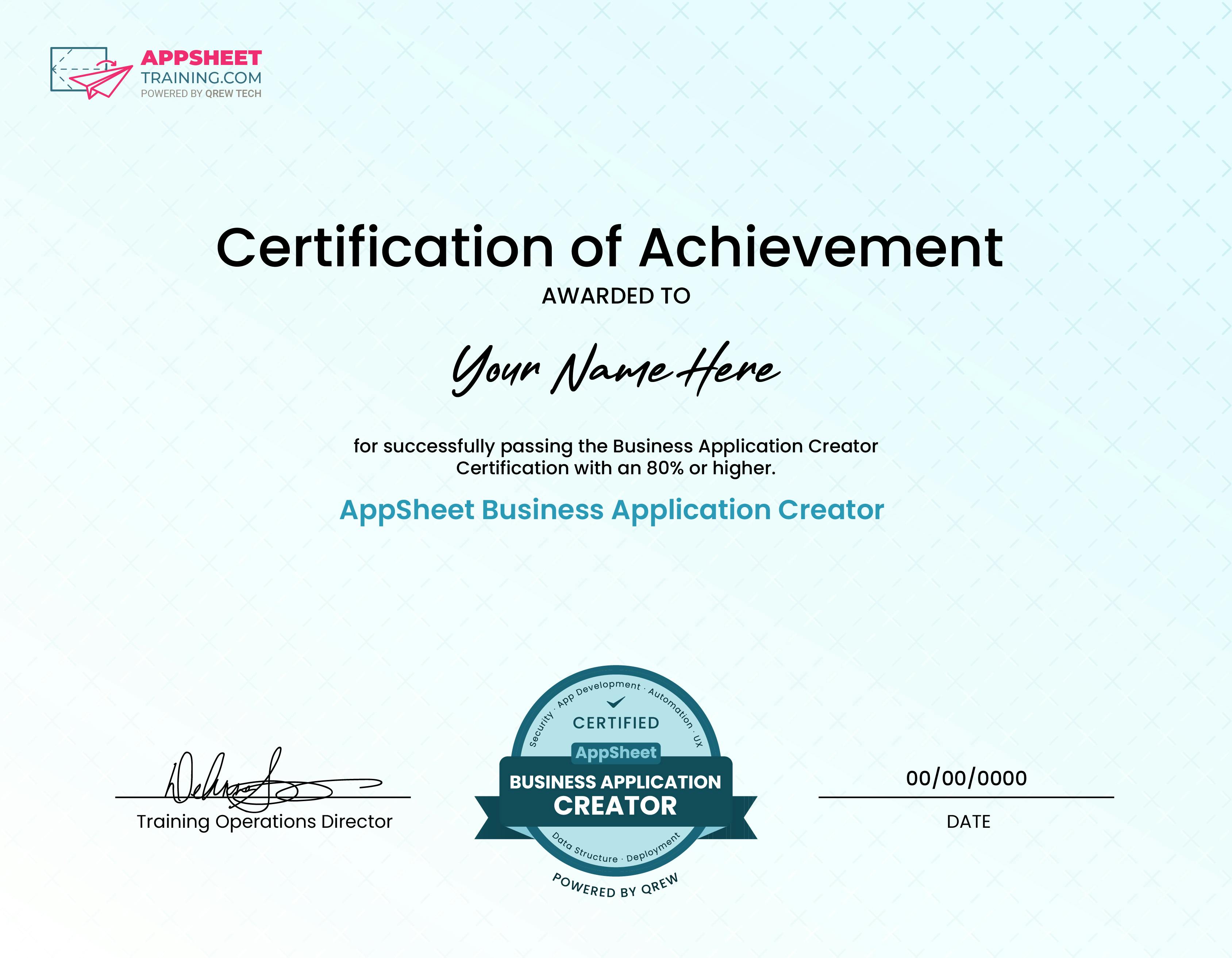 AppSheet Creator Certification