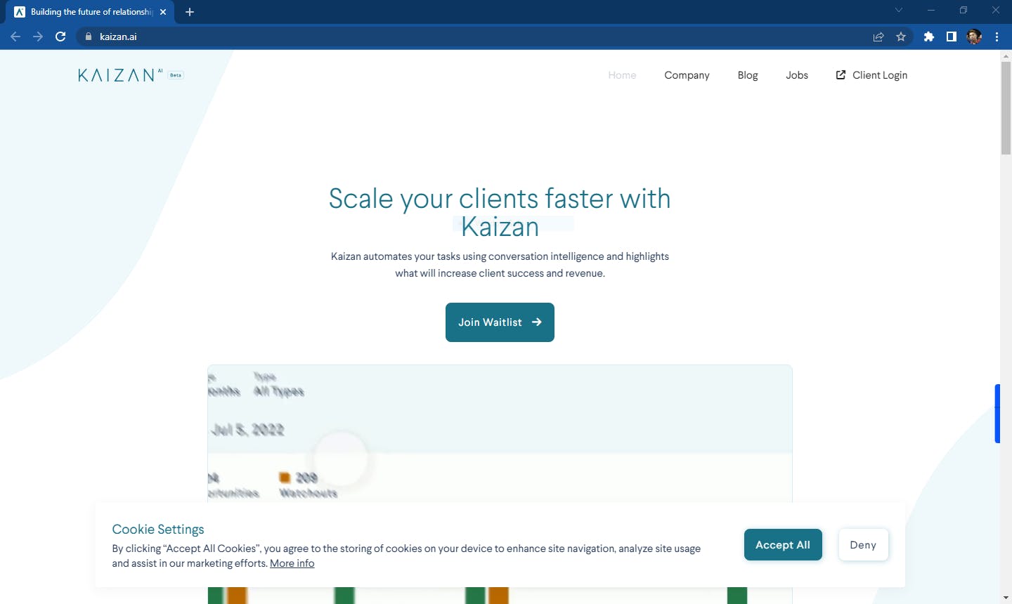 Kaizan | Scale your clients faster with Kaizan | Welcome AI